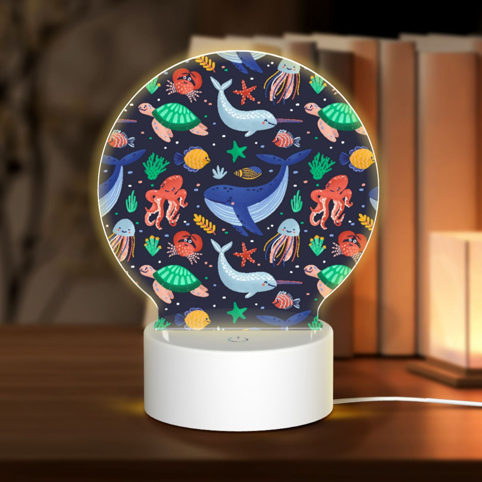 Sikiie The Underwater World Acrylic Night Light Gift Custom Acrylic ...