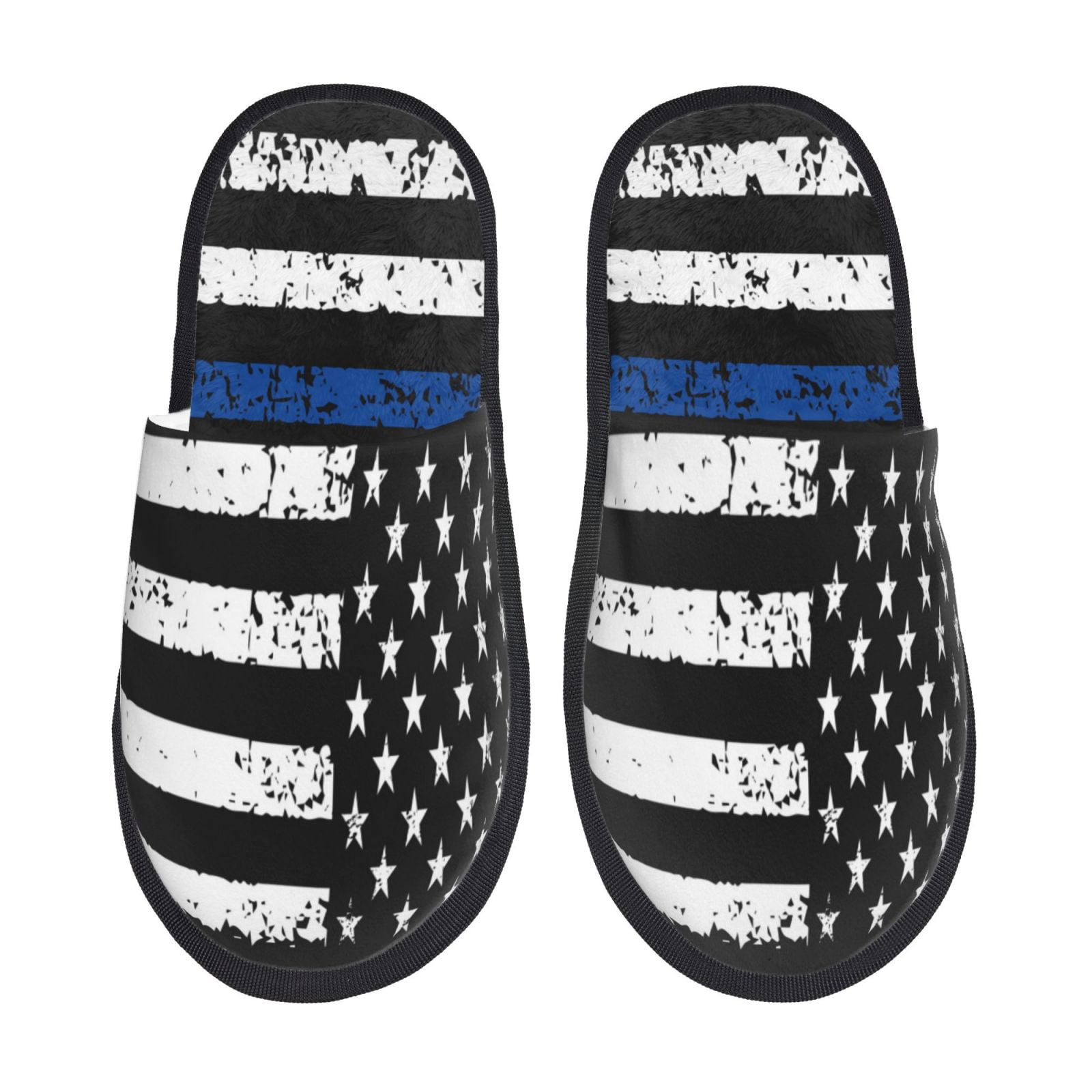 Sikiie Thin Blue Line Flag Print Slippers for women and Men, House ...