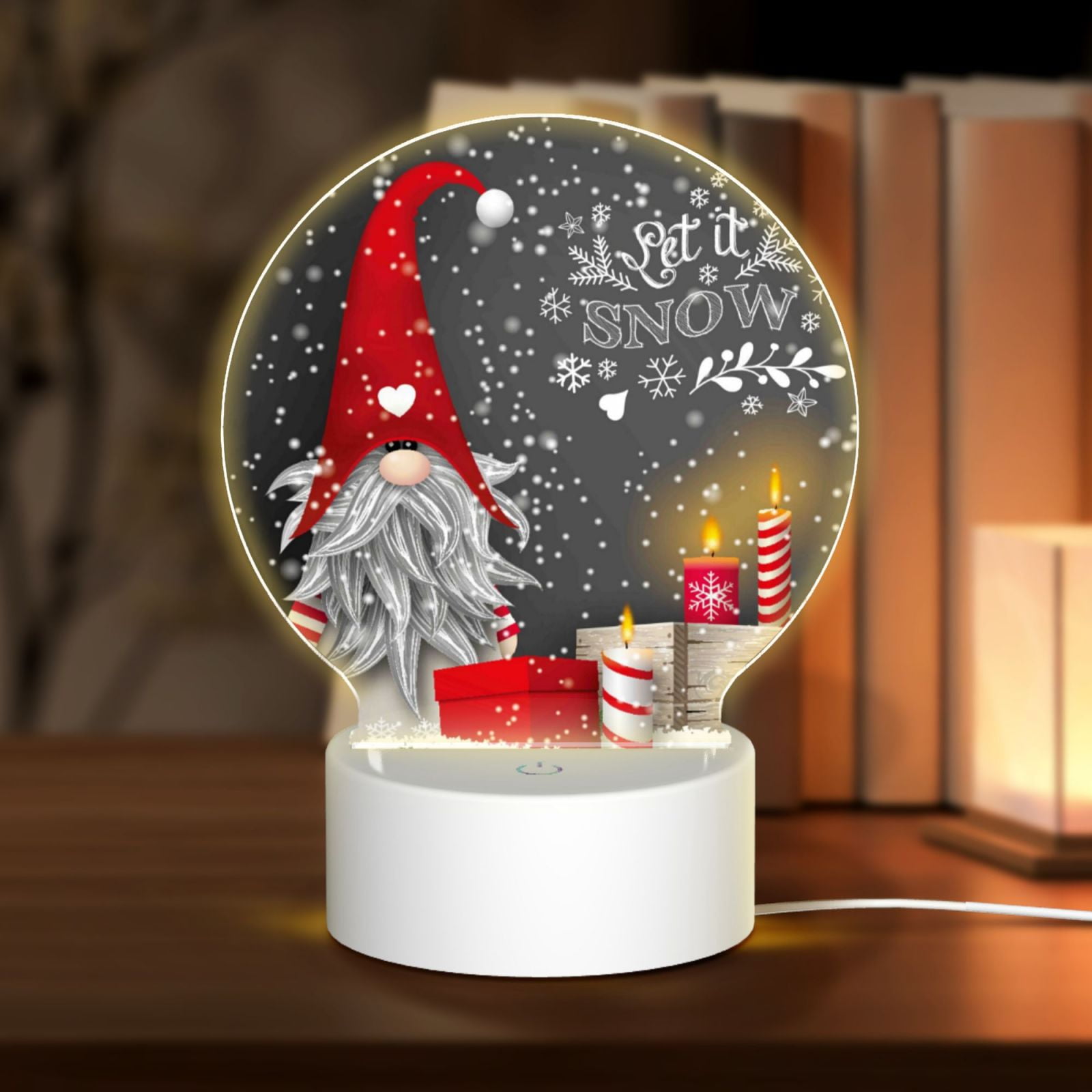 Sikiie Traditional Scandinavian Dwarf Acrylic Night Light Gift Custom ...