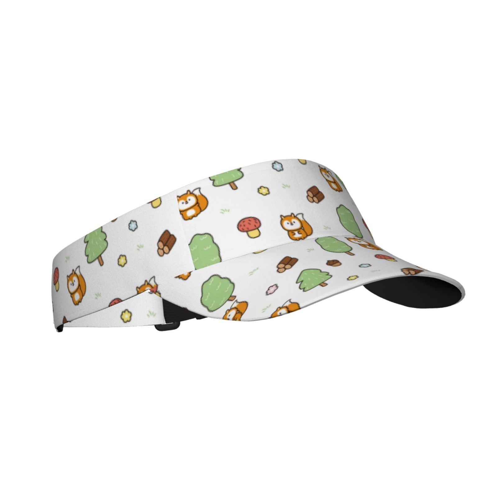 Sikiie Tree Squirrel Sun Visor Hat Adjustable Velcro Golf Visor Sports ...