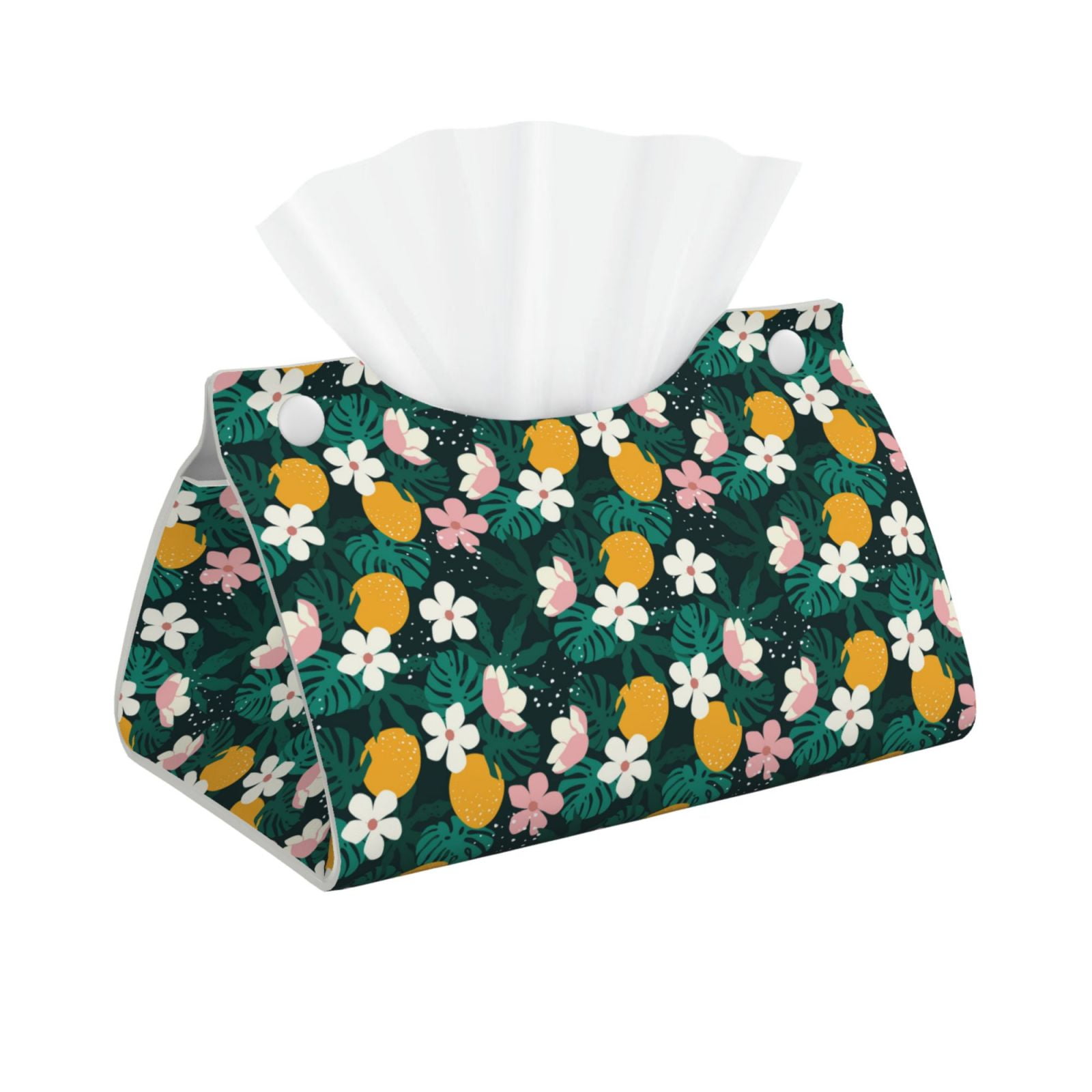 Sikiie Tropical Fruit Leather Tissue Box Cover Rectangle, Long Tissue ...