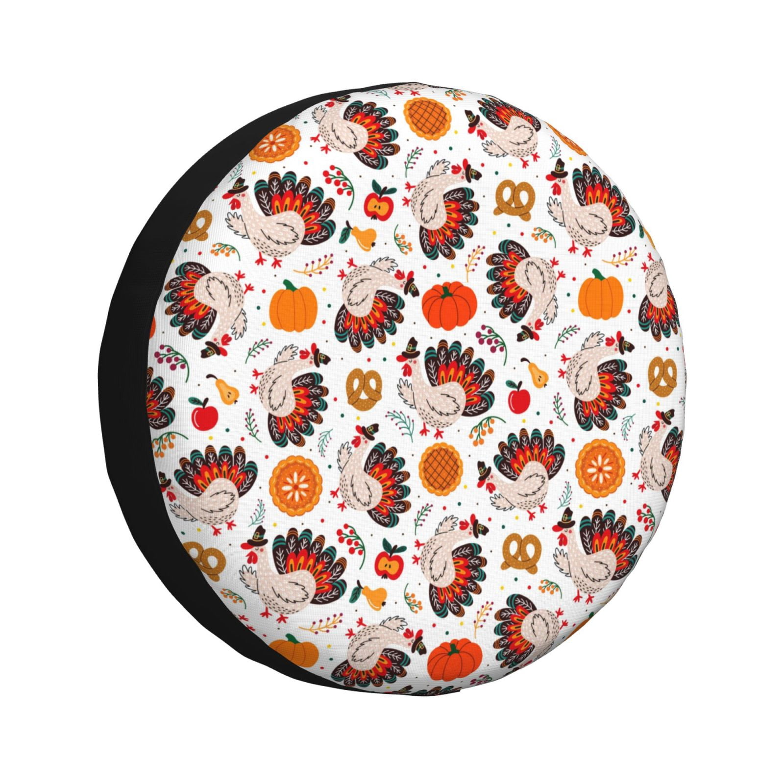 Sikiie Turkey And Thanksgiving2 PVC Leather Spare Tire Wheel Cover ...