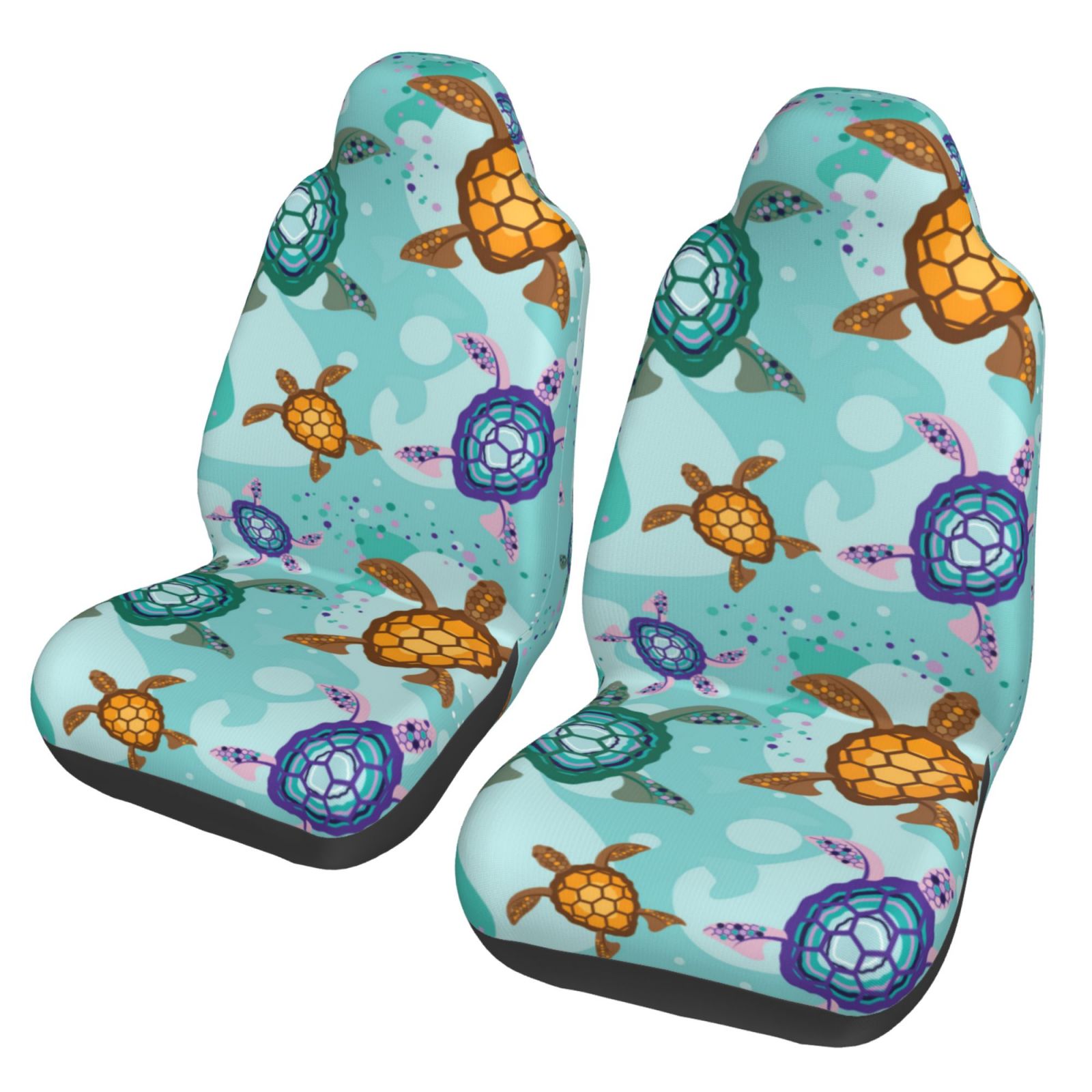 Sikiie Turtles And Sea Car Seat Protector 2 Pack Car Seat Cushion Mat ...