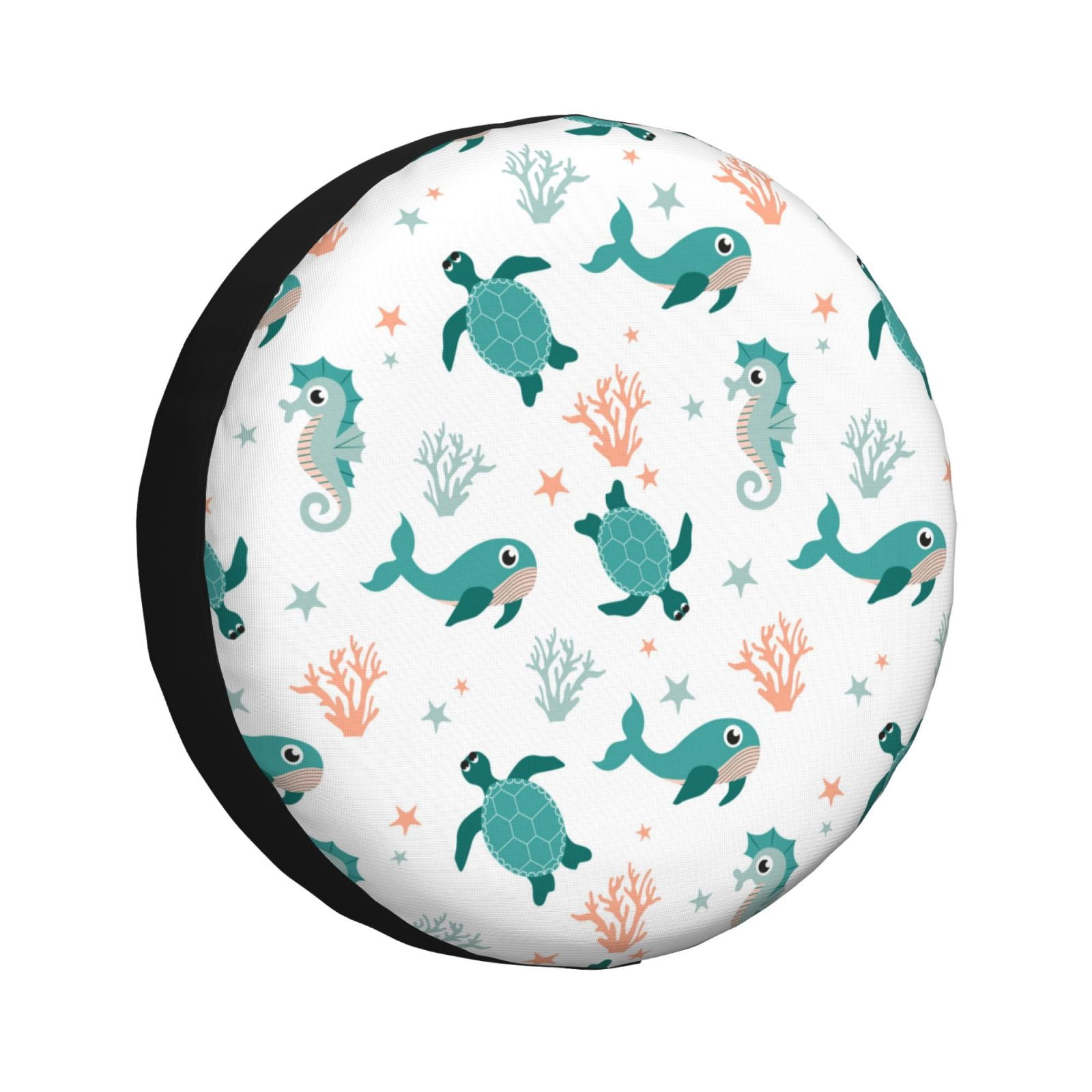 Sikiie Turtles And Seahorses PVC Leather Spare Tire Wheel Cover Spare ...