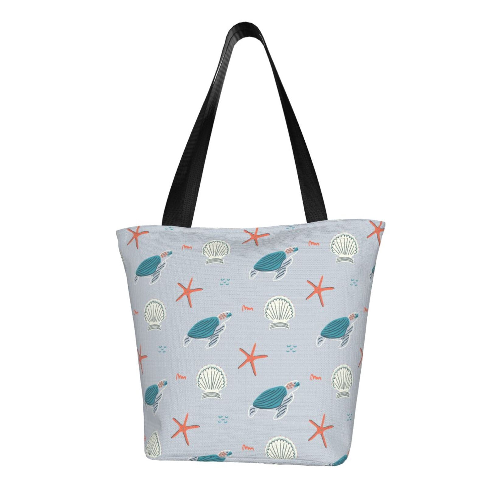 Sikiie Turtles And Shells Shoulder Bag Casual Hobo Crossbody Tote Bag ...