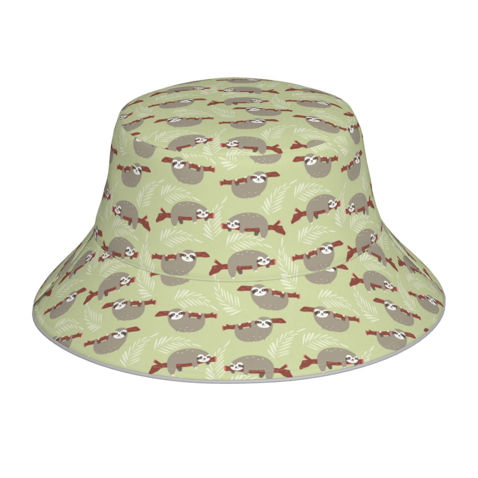 Sikiie Twig Sloth Reflective Double-Sided Bucket Hat, Sun Hat, for ...