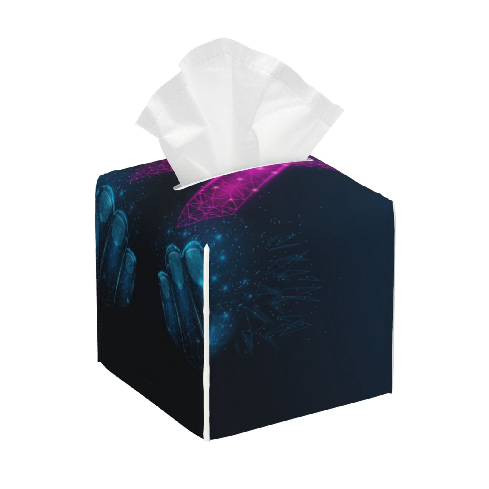 Sikiie Two Human Hands are Holds Ribbon Awareness Leather Tissue Box ...