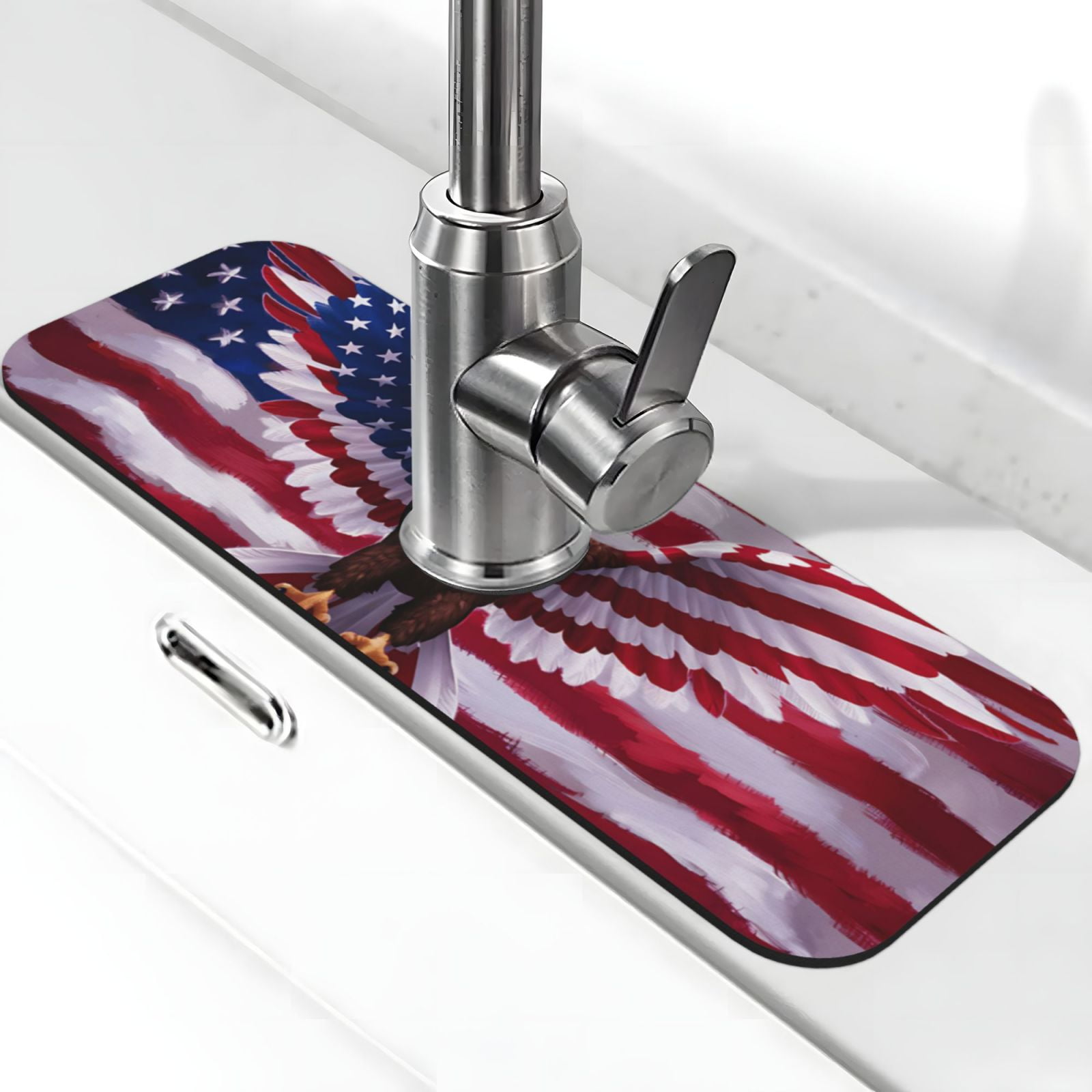 Sikiie USA Eagle with Spread Wings Splash Guard for Sink Faucet-1 PC ...