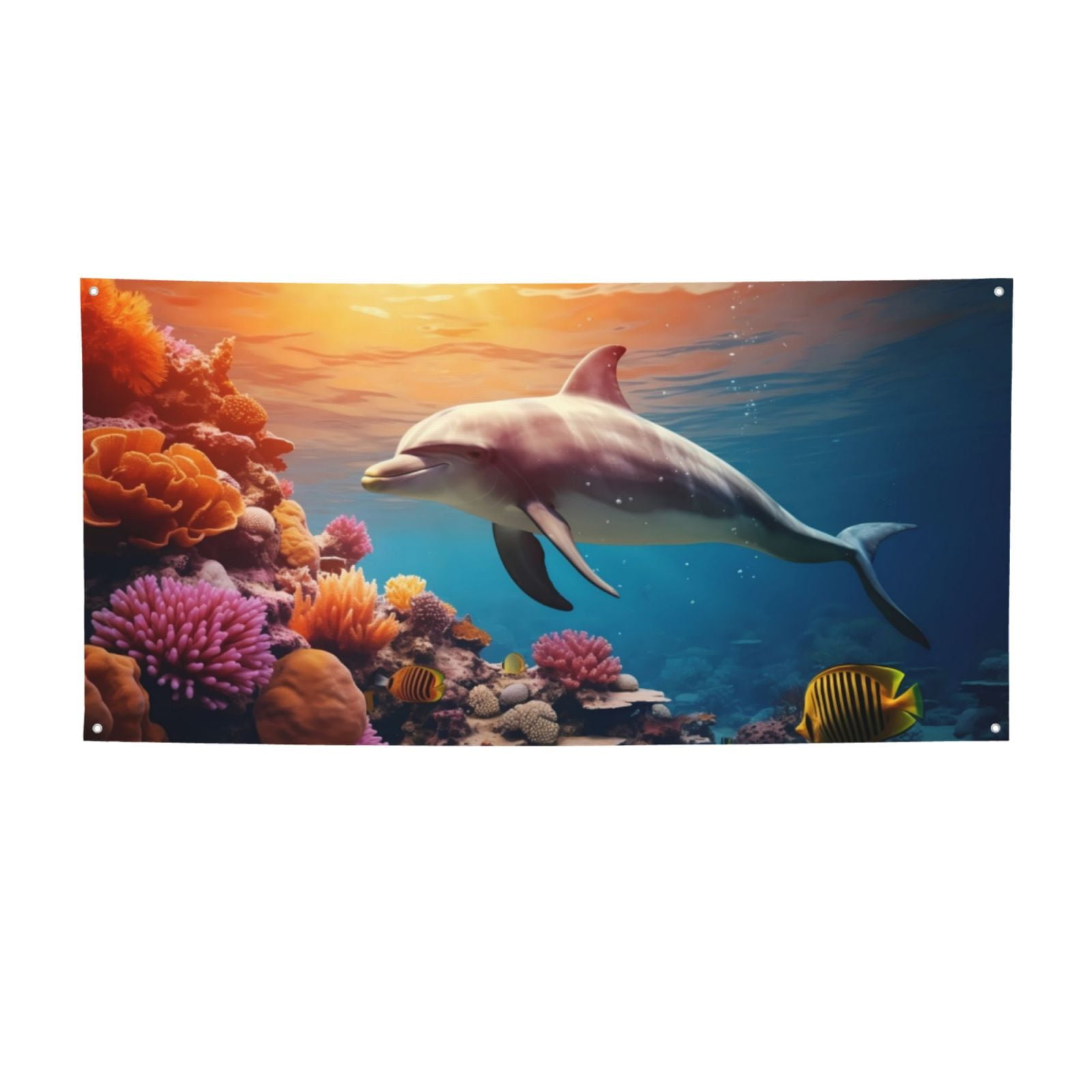 Sikiie Underwater Plant Dolphin Custom Banners and Signs Customize ...