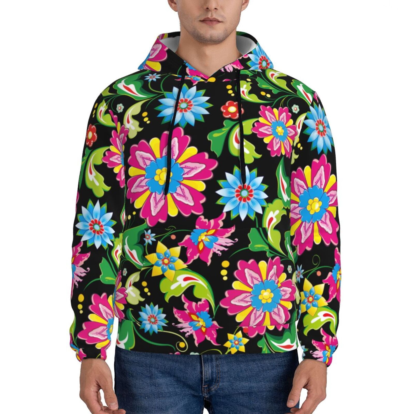 Sikiie Vector Mexican Otomi Style Bright Men's Hoodie, Essentials ...