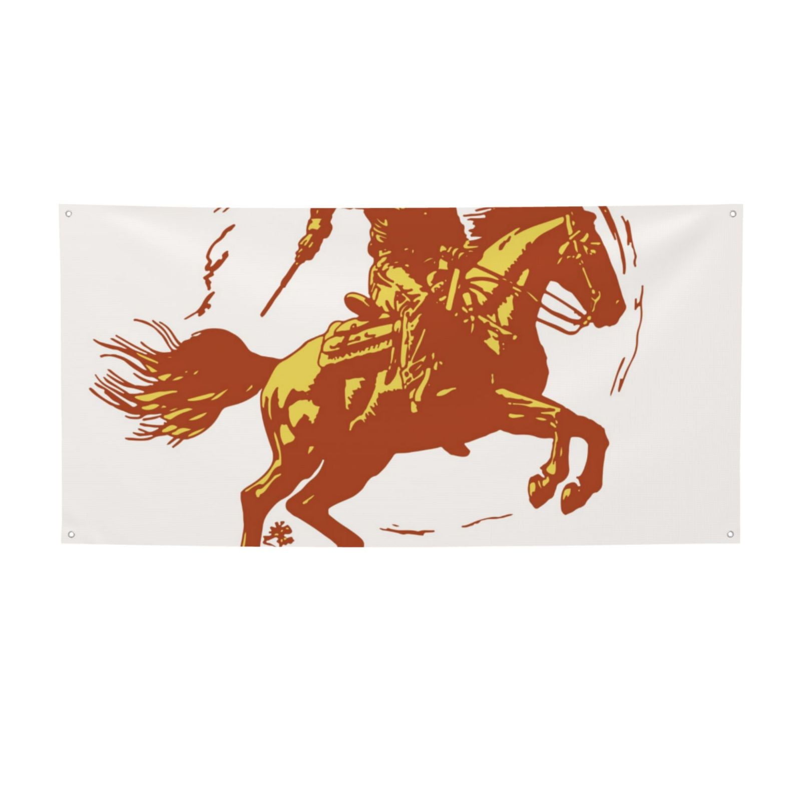 Sikiie Vintage Cowboy On A Bronco Horse Custom Banners and Signs ...