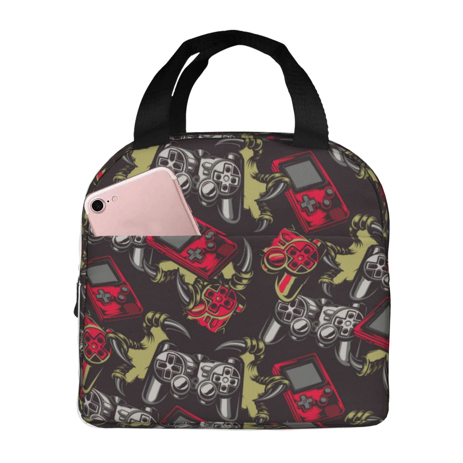 Sikiie Vintage Gaming Lunch Bag for Women & Men Adult Insulated Lunch ...