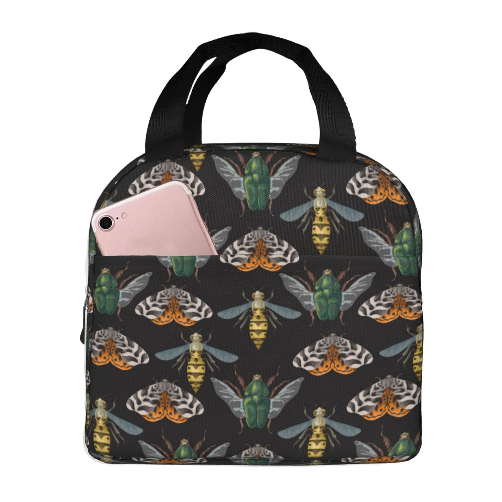 Sikiie Wasp Cockchafer Butterfly Lunch Bag for Women & Men Adult ...