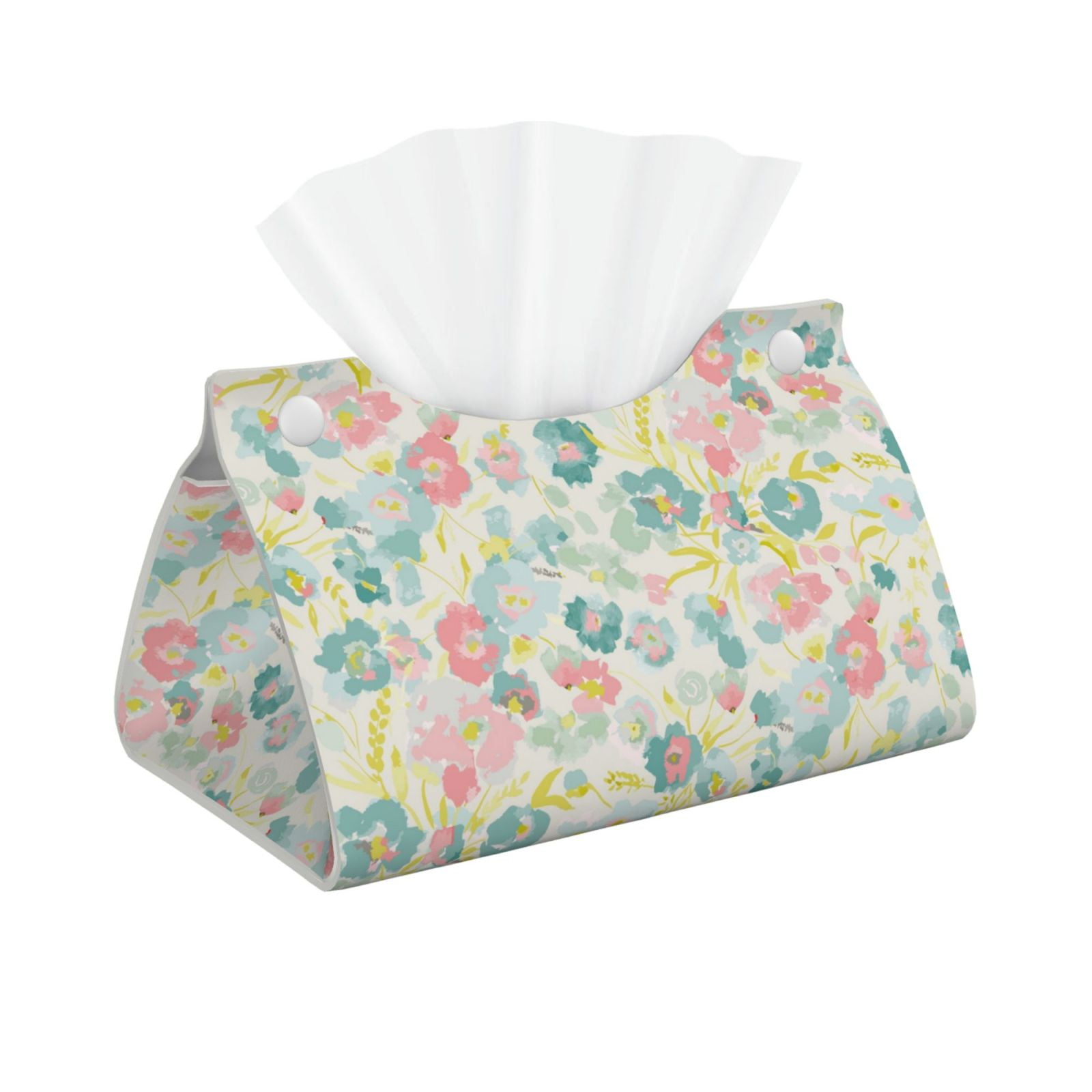 Sikiie Watercolor Wildflowers Leather Tissue Box Cover Rectangle, Long ...