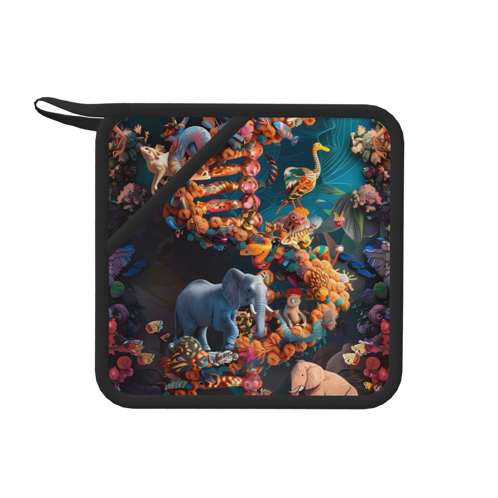 Sikiie Whimsical Animal Spiral Pot Holders Kitchen Insulation Mats Heat ...