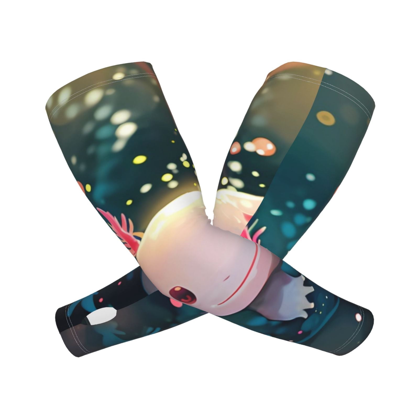 Sikiie Whimsical Axolotl Fantasy Cooling Sun Sleeves Arm Sleeves for ...