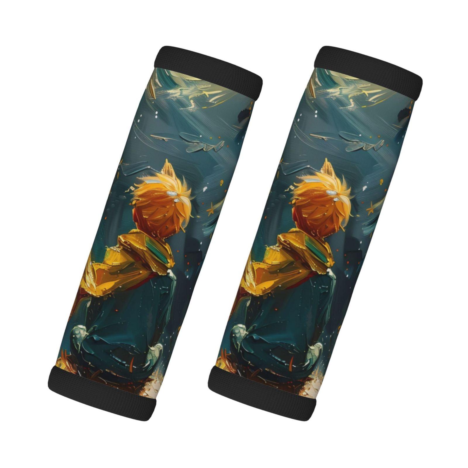 Sikiie Whimsical Starry Night Scene Luggage Handle Wraps for Suitcases ...