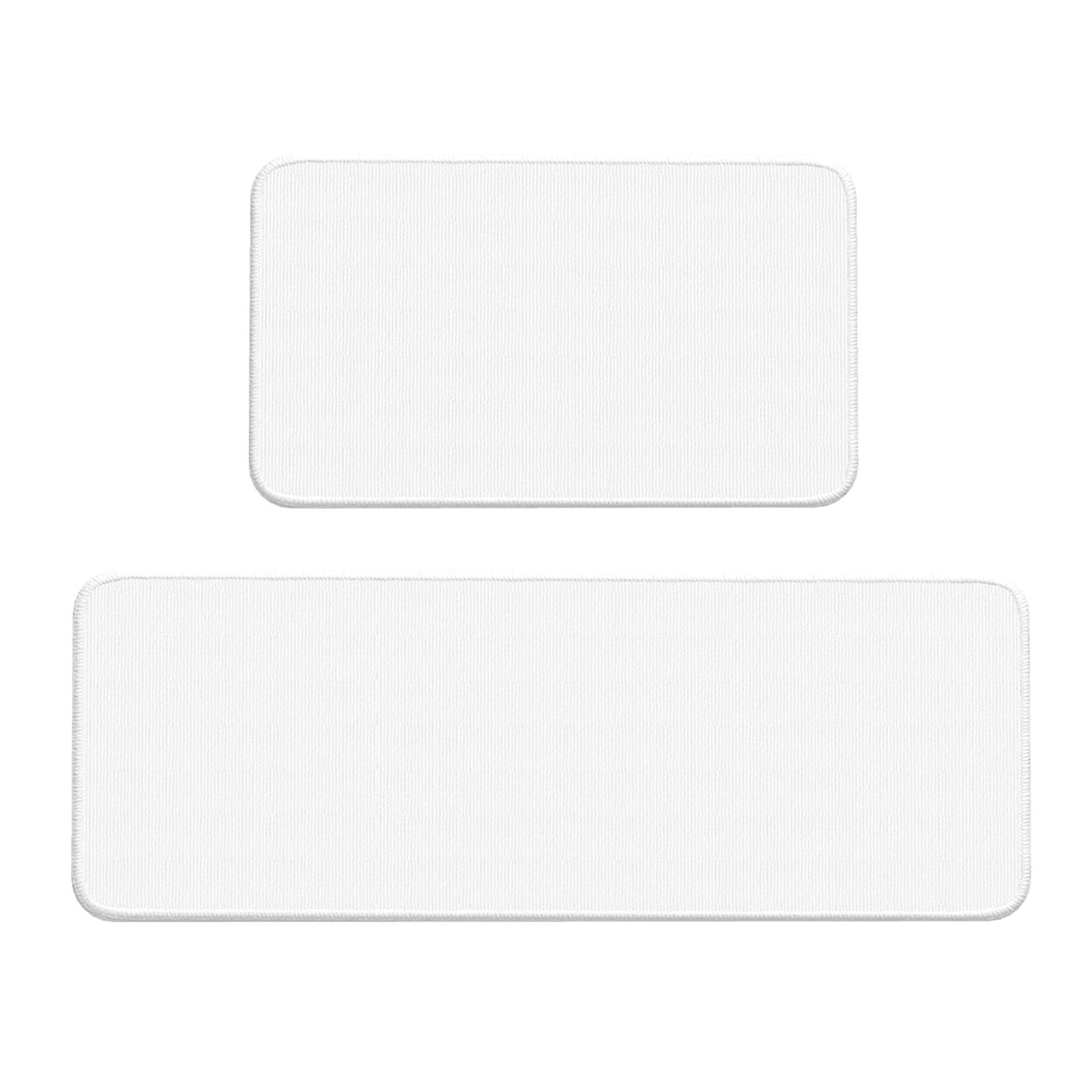 Sikiie White Kitchen Mat 2 PCS Cushioned Kitchen Rug, Waterproof Non ...