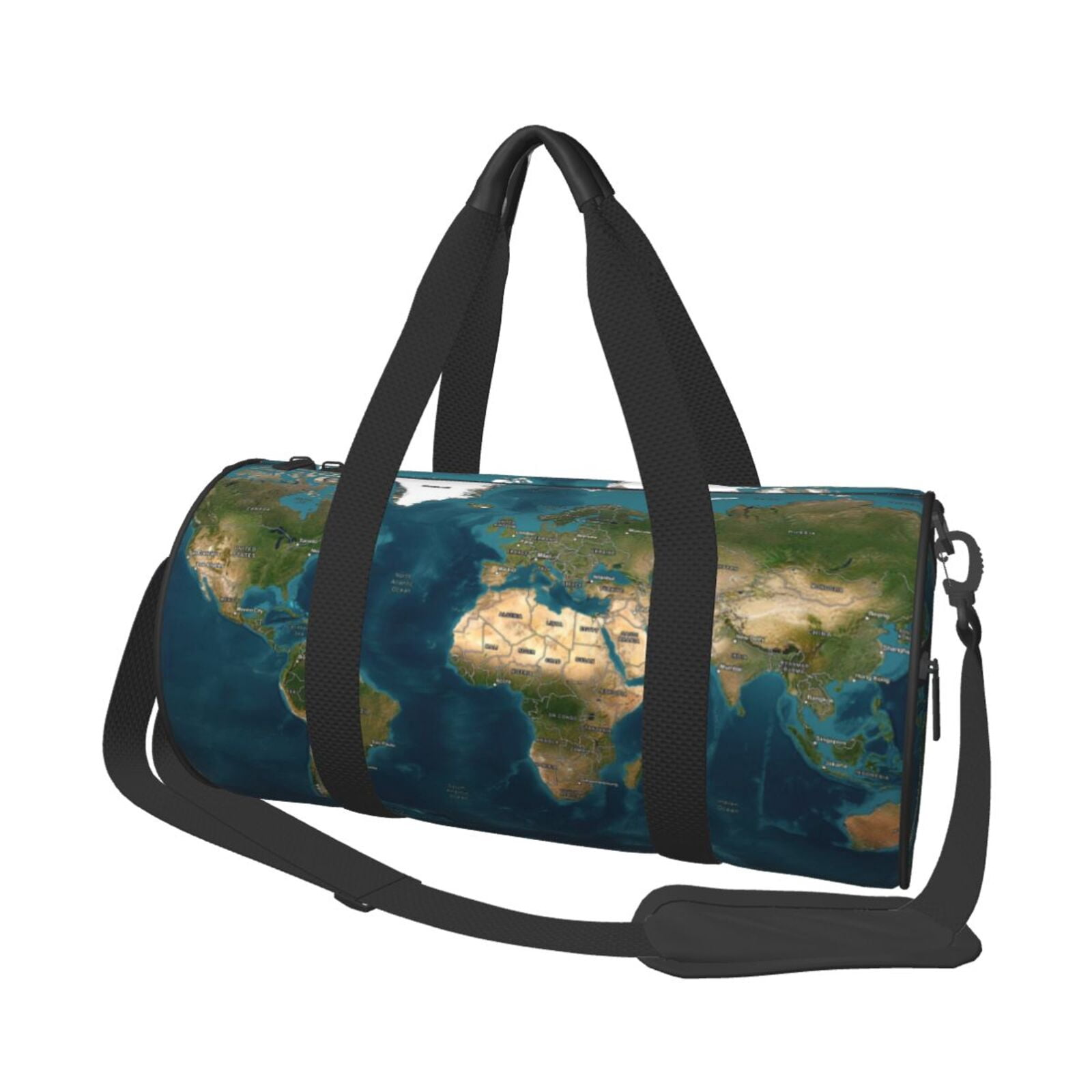 Sikiie World Map Duffel Bag, Travel Bag, Sports Gym Bag - Ideal for ...