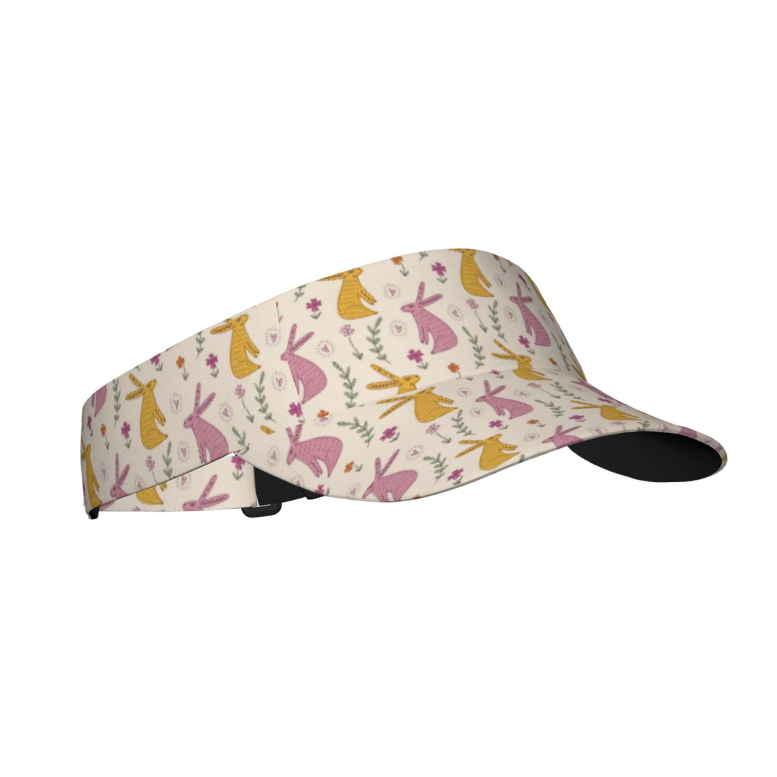 Sikiie Yellow Pueple Rabbit Sun Visor Hat Adjustable Velcro Golf Visor Sports Sunscreen Visor ...
