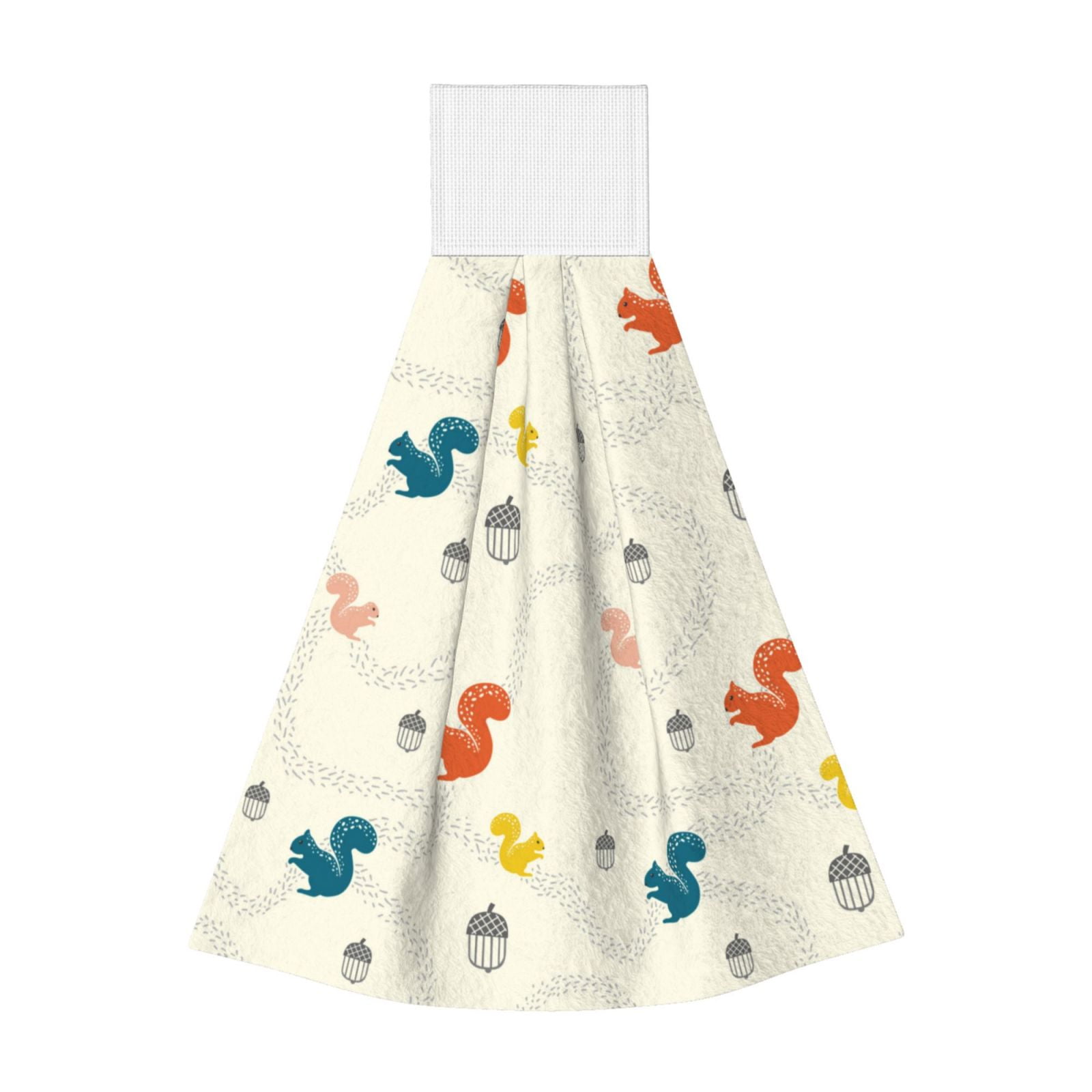 Sikiie colorful Squirrel Nuts Hand Towel with Loop Hanging Towel ...