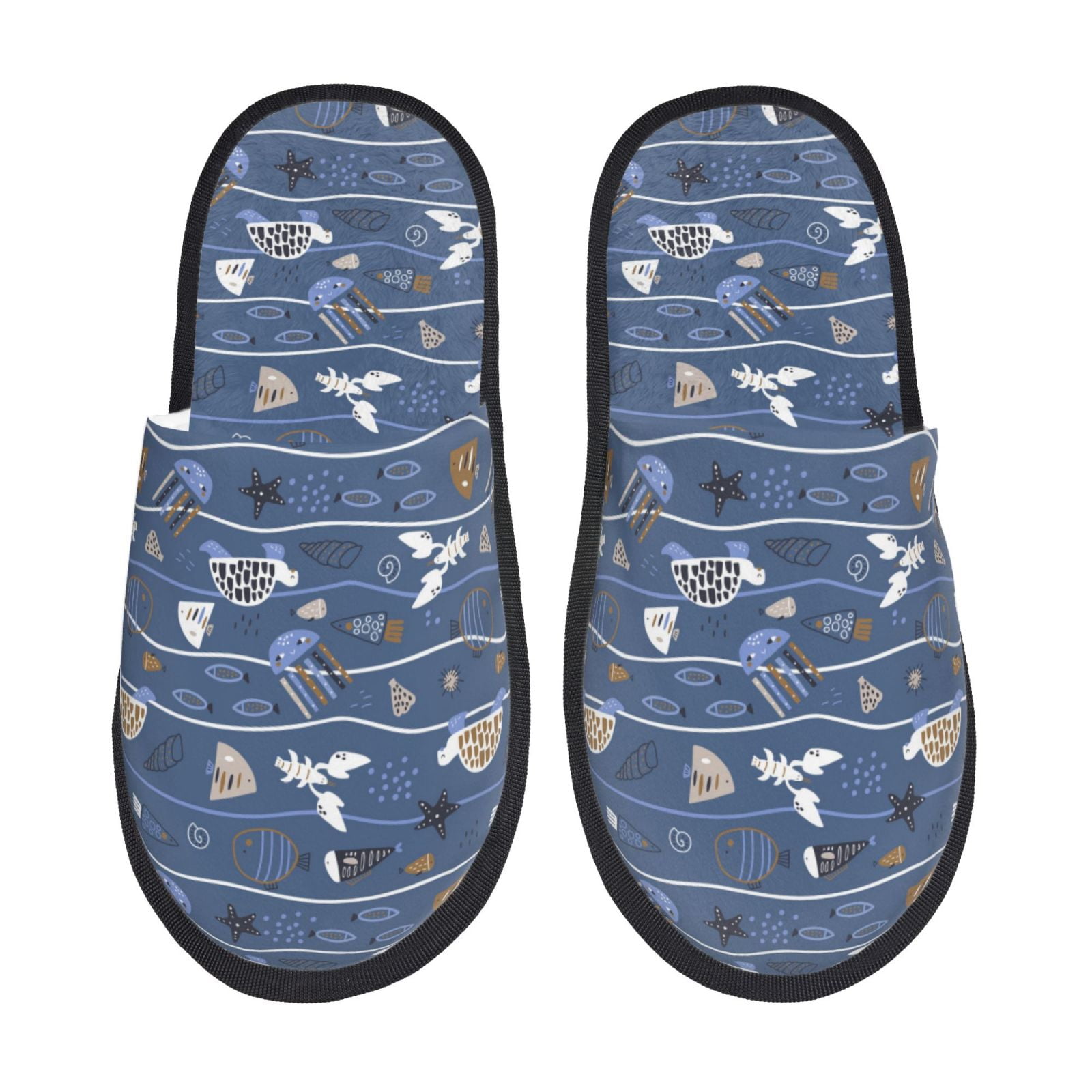 Sikiie cute fish octopus Print Slippers for women and Men, House Shoes ...