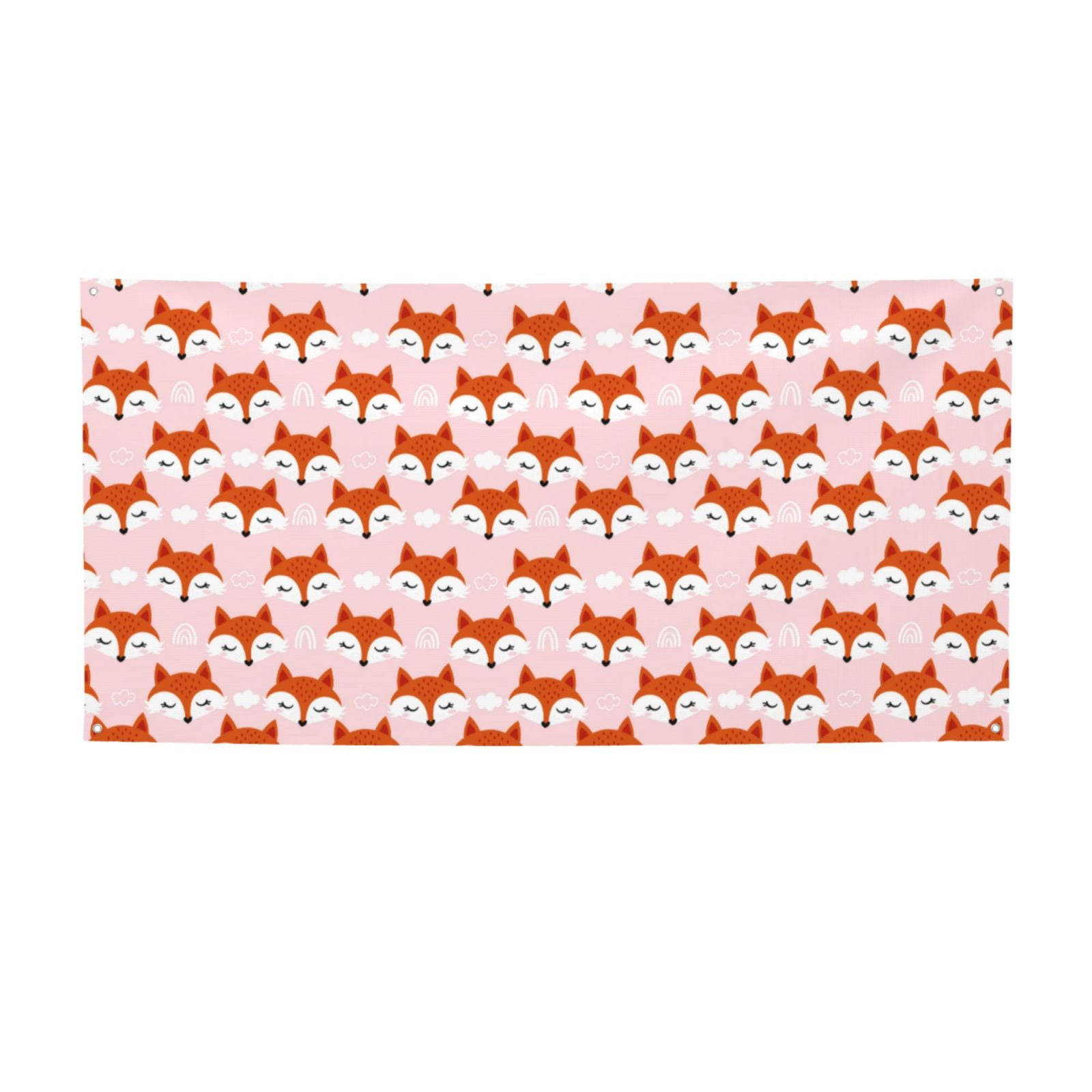 Sikiie cute fox pink Custom Banners and Signs Customize Outdoor ...