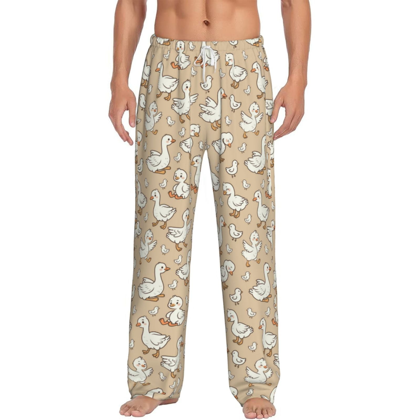 Sikiie cute geese and chicks Print Pajama Pants Men, PJ Bottoms, Sleep ...