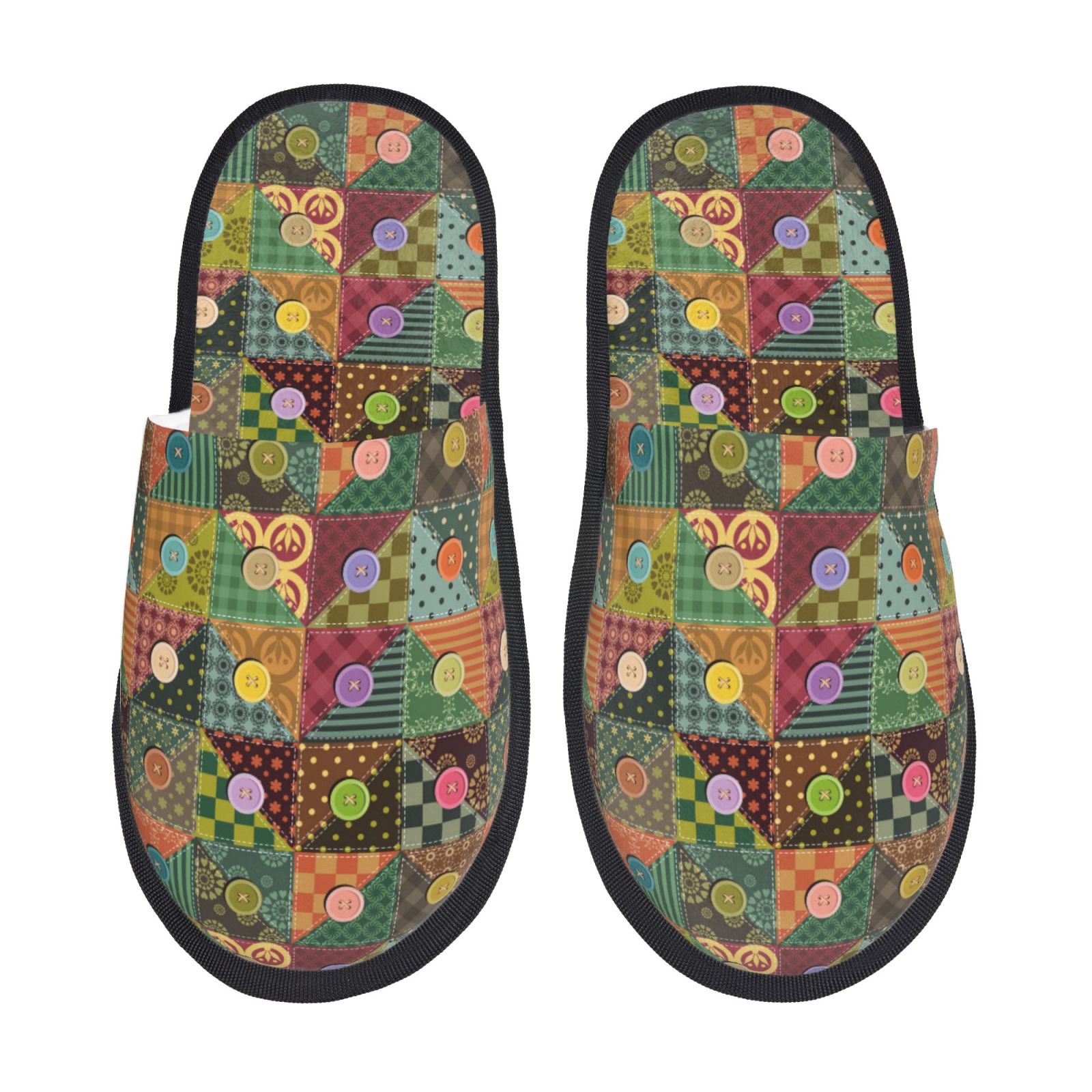 Sikiie different patchwork Print Slippers for women and Men, House ...