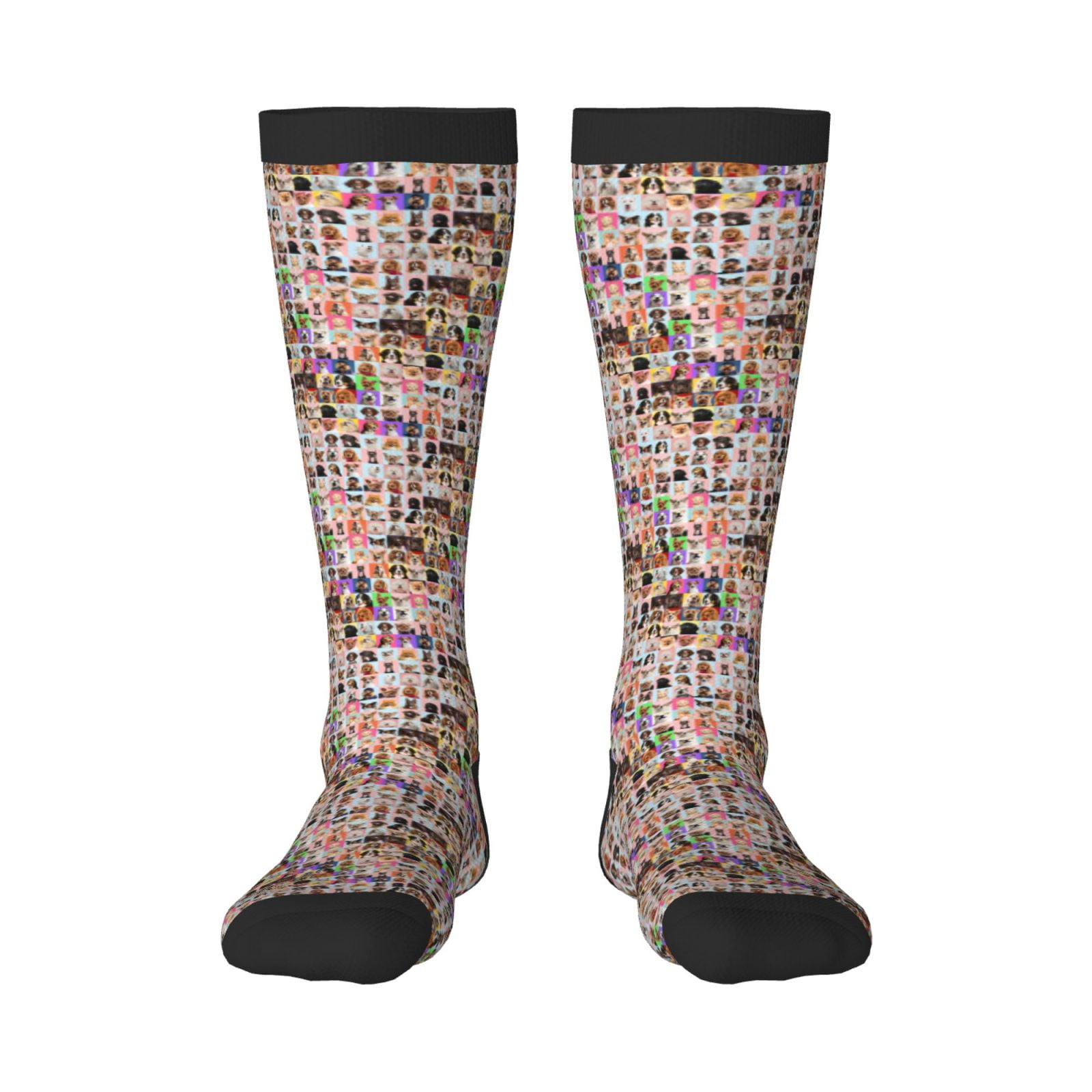 Sikiie dogs and cats Knee Socks, High Socks Long Stretchy Sock Women ...