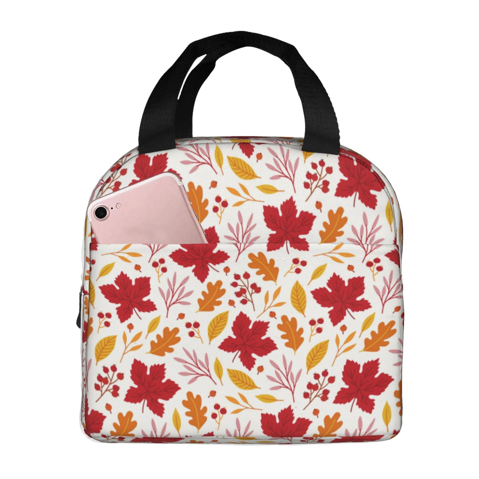 Sikiie fall laef Maple Lunch Bag for Women & Men Adult Insulated Lunch ...