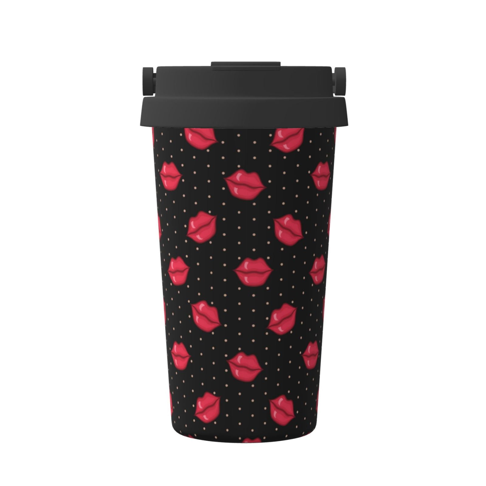 Sikiie red lips Print Coffee Mug Pobtable To Stainless Steel Coffee ...