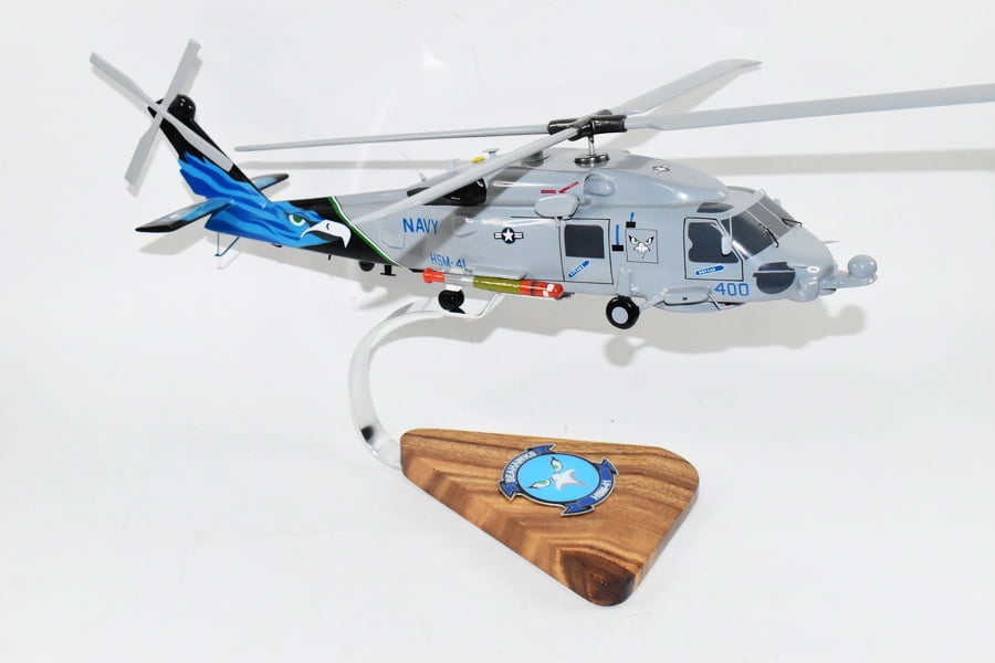 MH-60R HSM-41 (2011) Model, 16" Mahogany Scale Model - Walmart.com