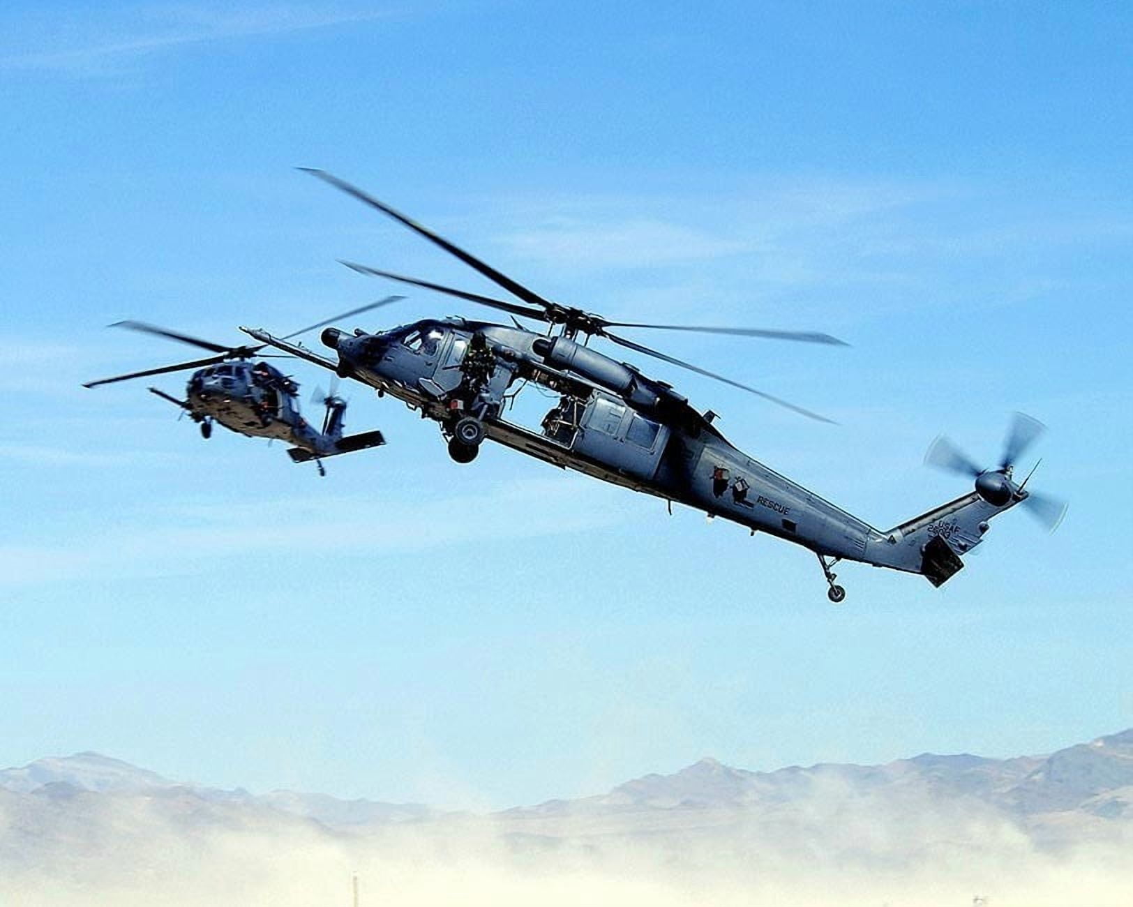 Sikorsky UH-60 Black Hawk Helicopter - 24x36 Inch Laminated Aviation ...