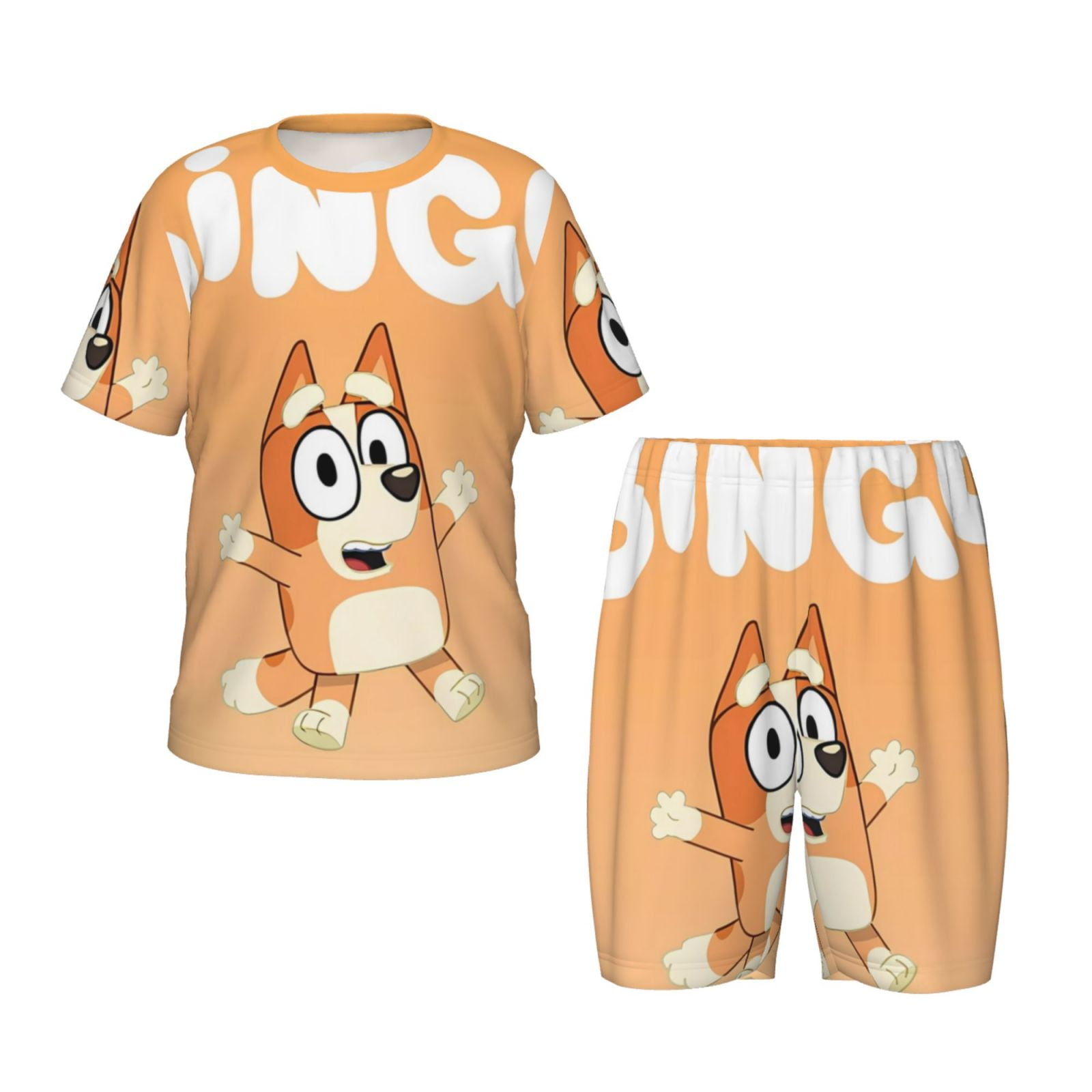 Silaia Bluey Print Boys Girls Pajamas,Toddler Summer Nightwear Pjs ...