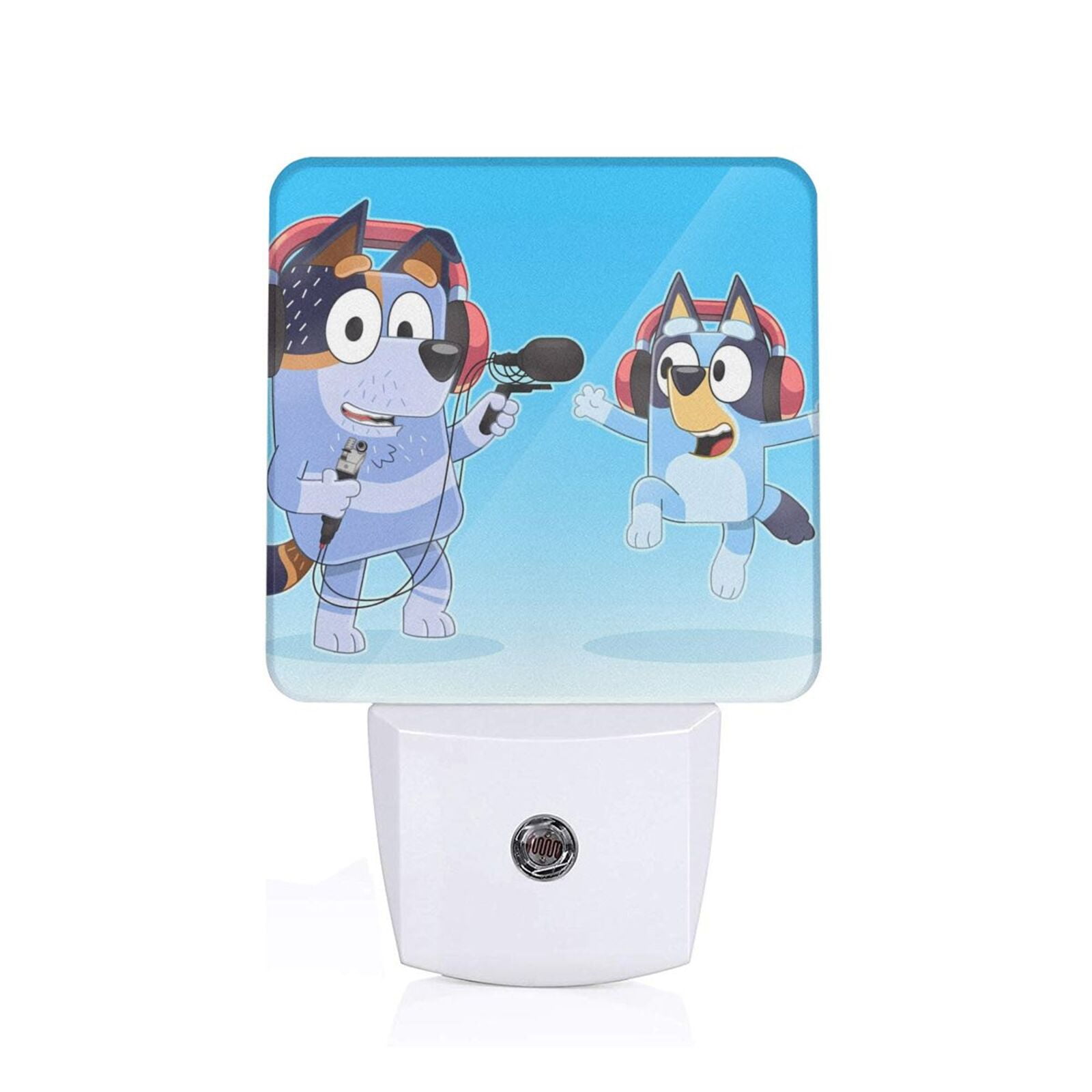 Silaia Bluey Print LED Dimmable Night Light, Plug in Night Light with ...