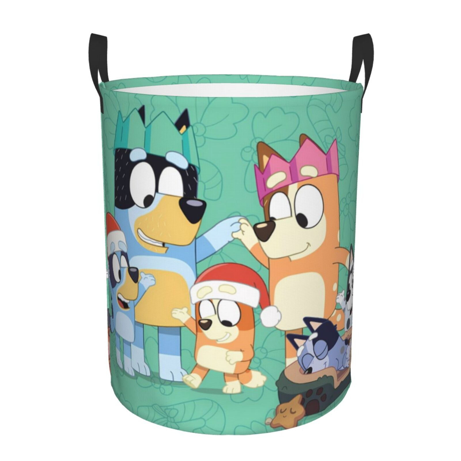 Silaia Bluey Print Round Laundry Clothes Hamper,Laundry Basket with ...