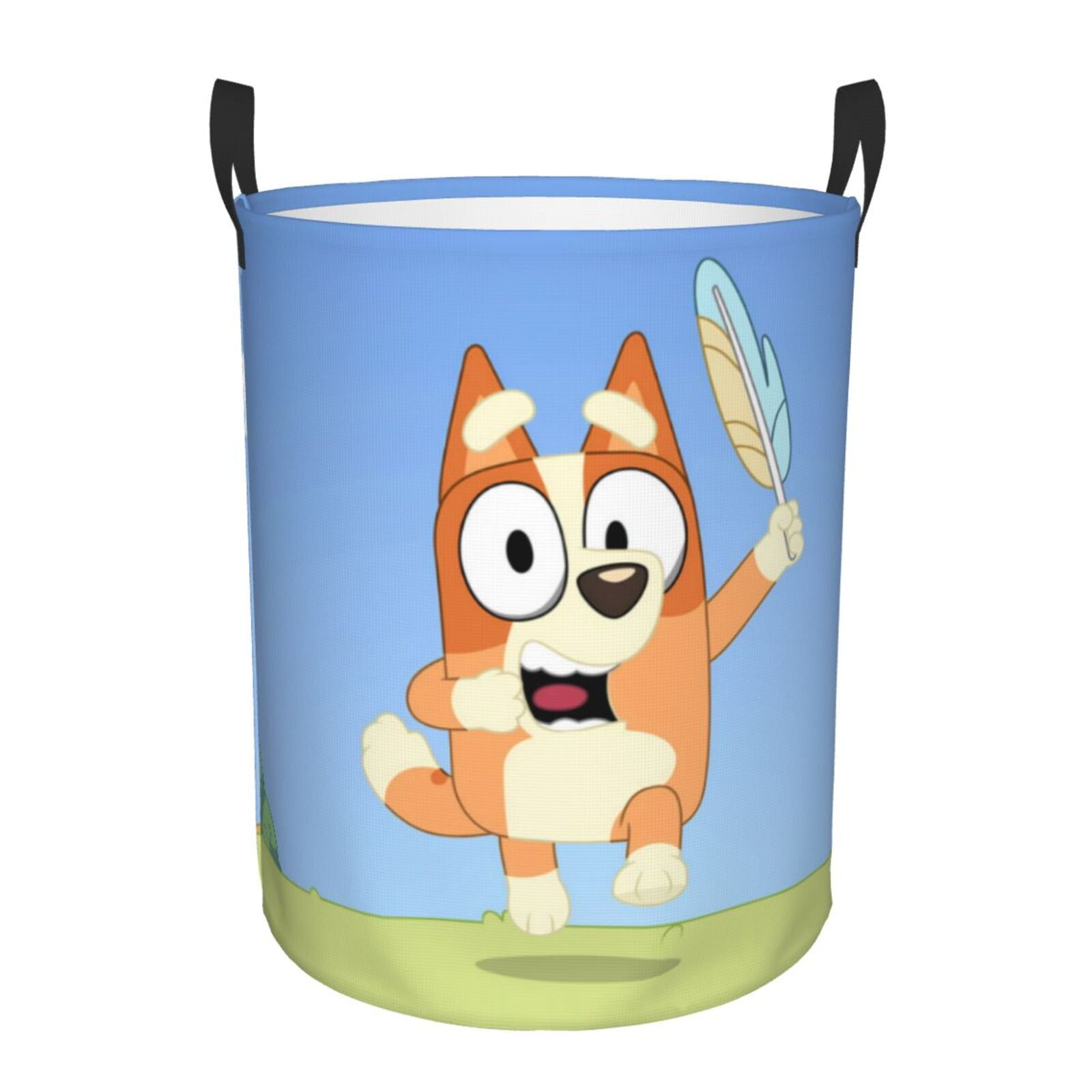Silaia Bluey Print Round Laundry Clothes Hamper,Laundry Basket with ...