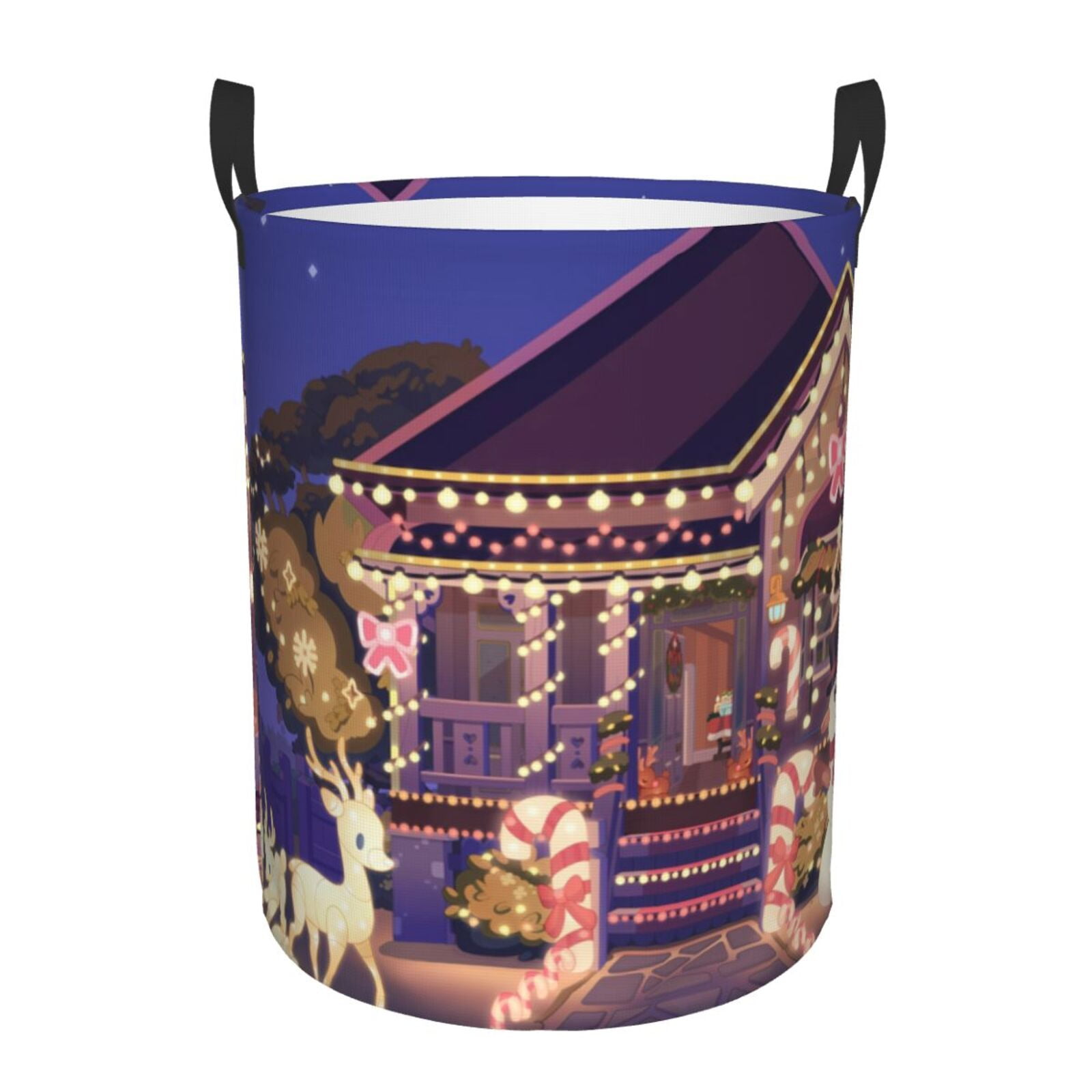 Silaia Bluey Print Round Laundry Clothes Hamper,Laundry Basket with ...