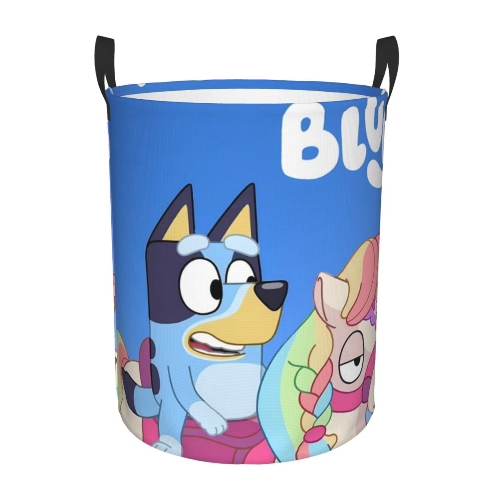 Silaia Bluey Print Round Laundry Clothes Hamper,Laundry Basket with ...
