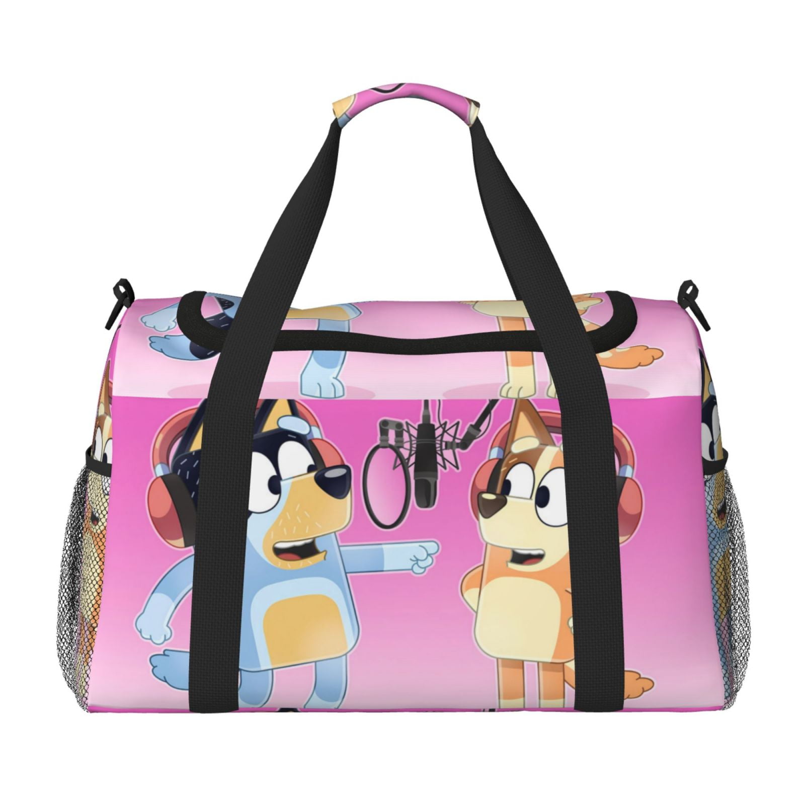 Silaia Bluey Print Travel Duffle Bag,Weekender Bag Carry On Tote Bags ...