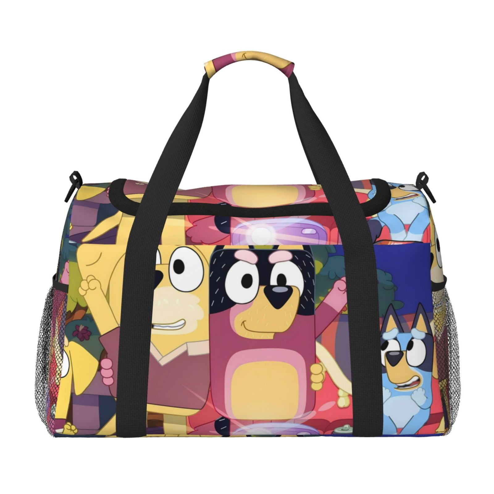 Silaia Bluey Print Travel Duffle Bag,Weekender Bag Carry On Tote Bags ...