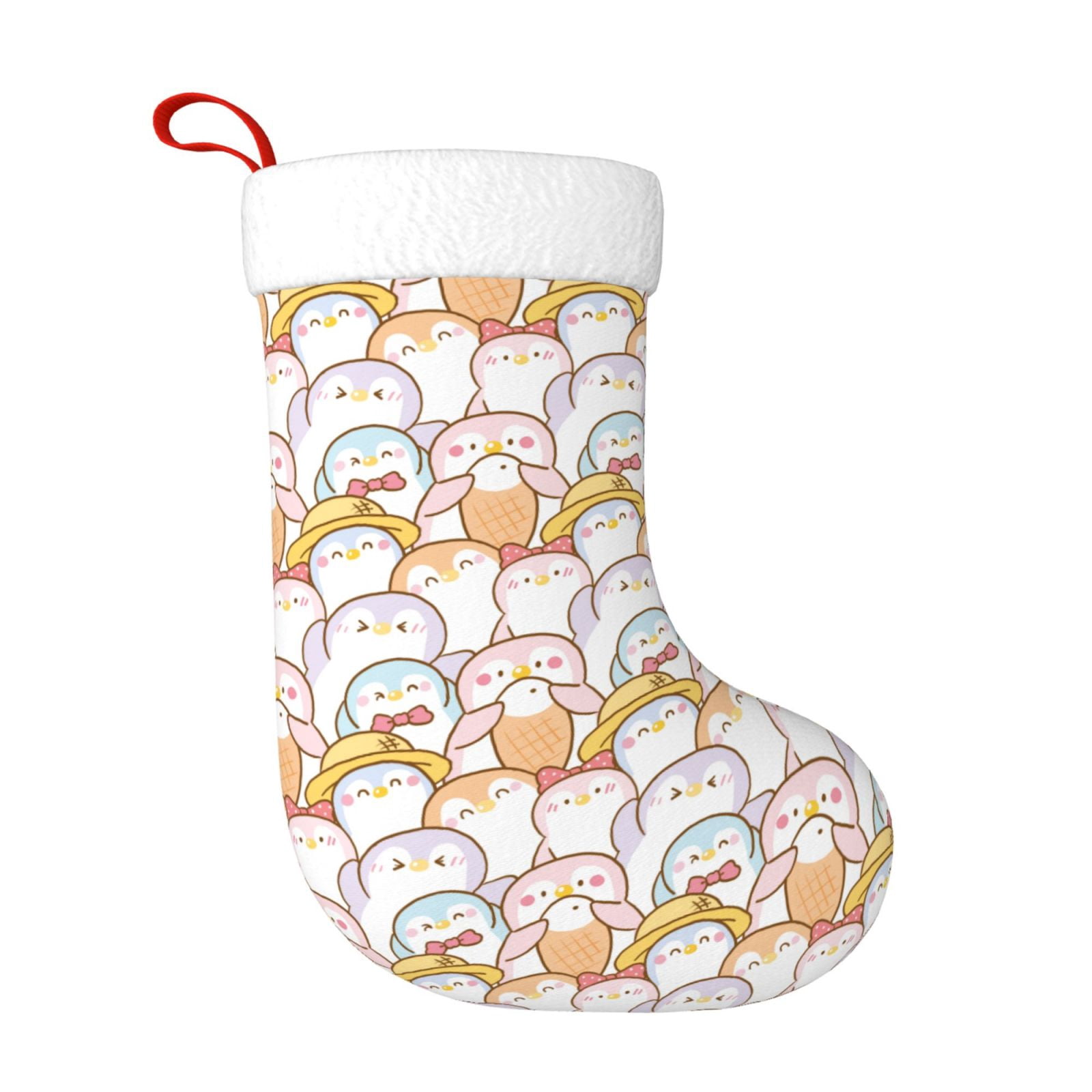 Silaia Cute Cartoon Penguin Christmas Stockings,Plush Christmas ...