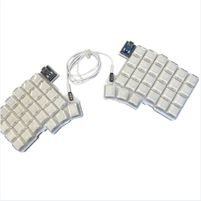 Silakka54 Split Ergonomic Mechanical Keyboard, 54-Key Column Staggered ...