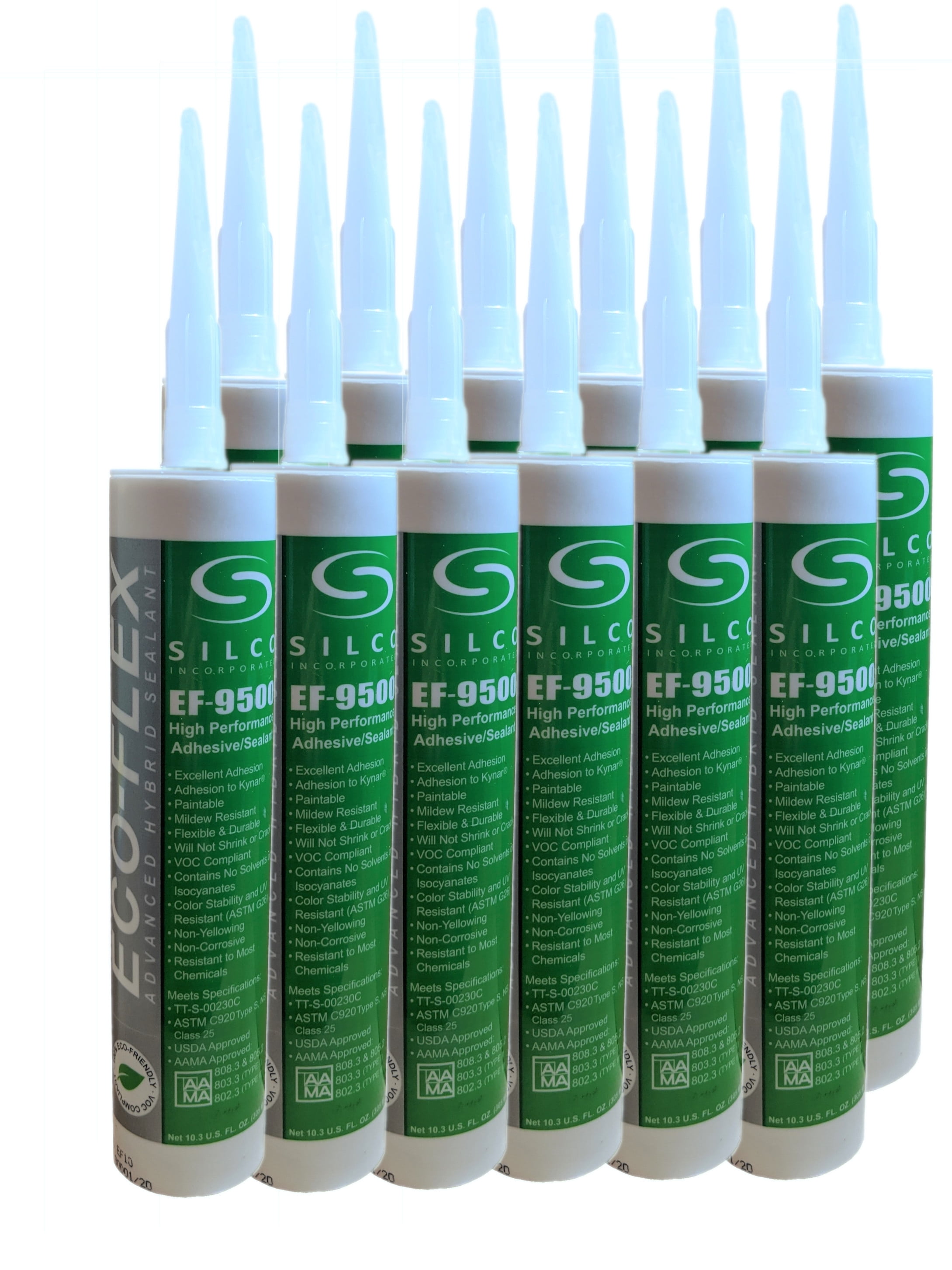 Silco Eco-Flex High Performance Hybrid Silicone, Green Certified, White ...