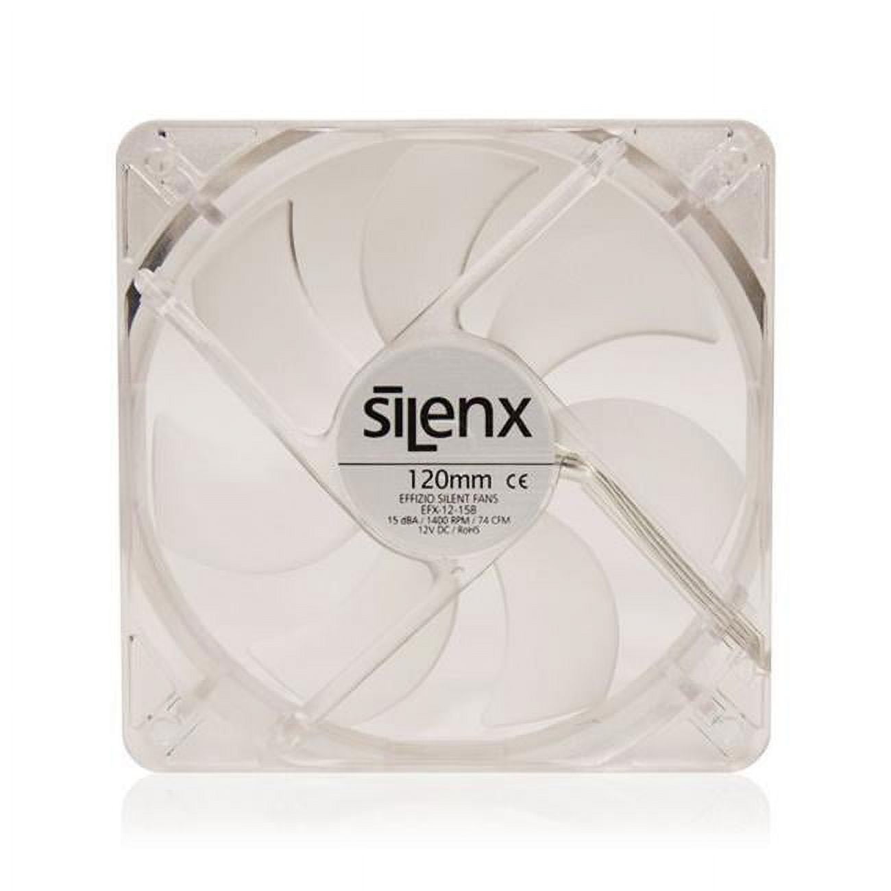 SilenX EFX-12-15B 120 mm. 15DBA Led Fluid Dynamic Bearing Fan- Blue ...