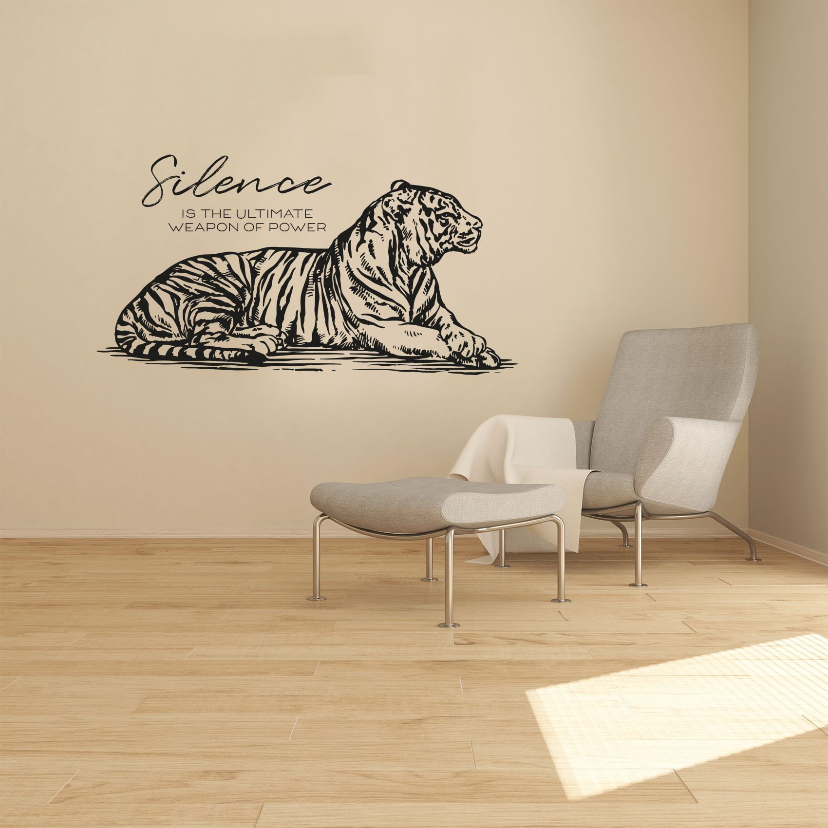 Silence Tiger Tigers Motivation Quote Animal Animals Life Quotes Wall ...