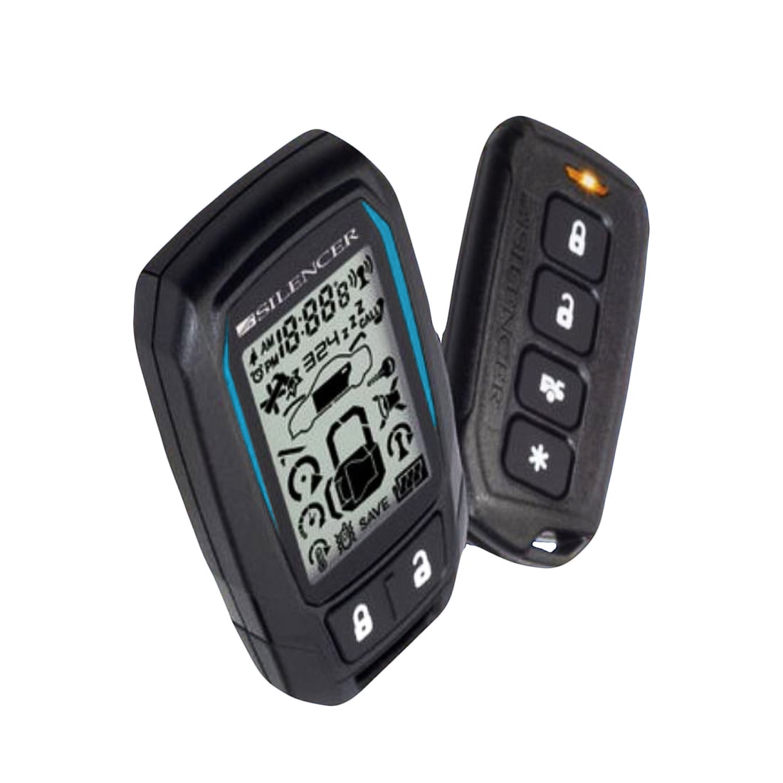 Silencer Extended 2 Way Security with Keyless Entry System 1500 ft ...