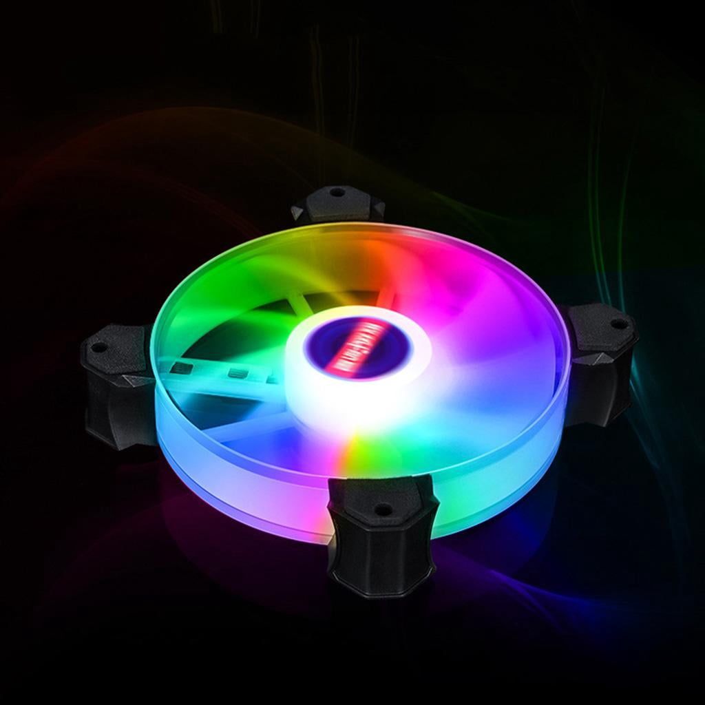 Silent 12cm LED RGB Round Computer Case Cooling Fan ,Keep Your System ...
