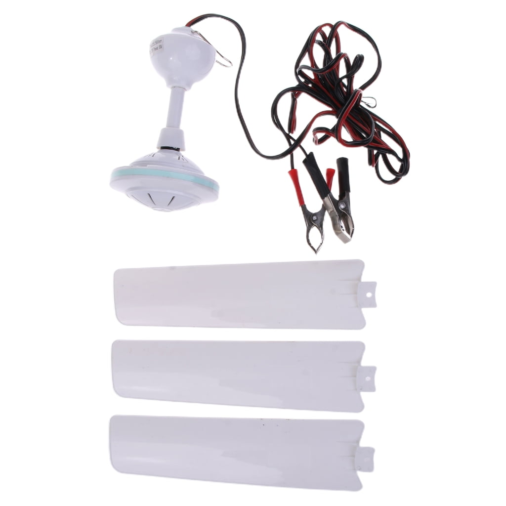 Silent 3 Leaves Battery Powered Ceiling Canopy Fan with 2.8M Cable ...